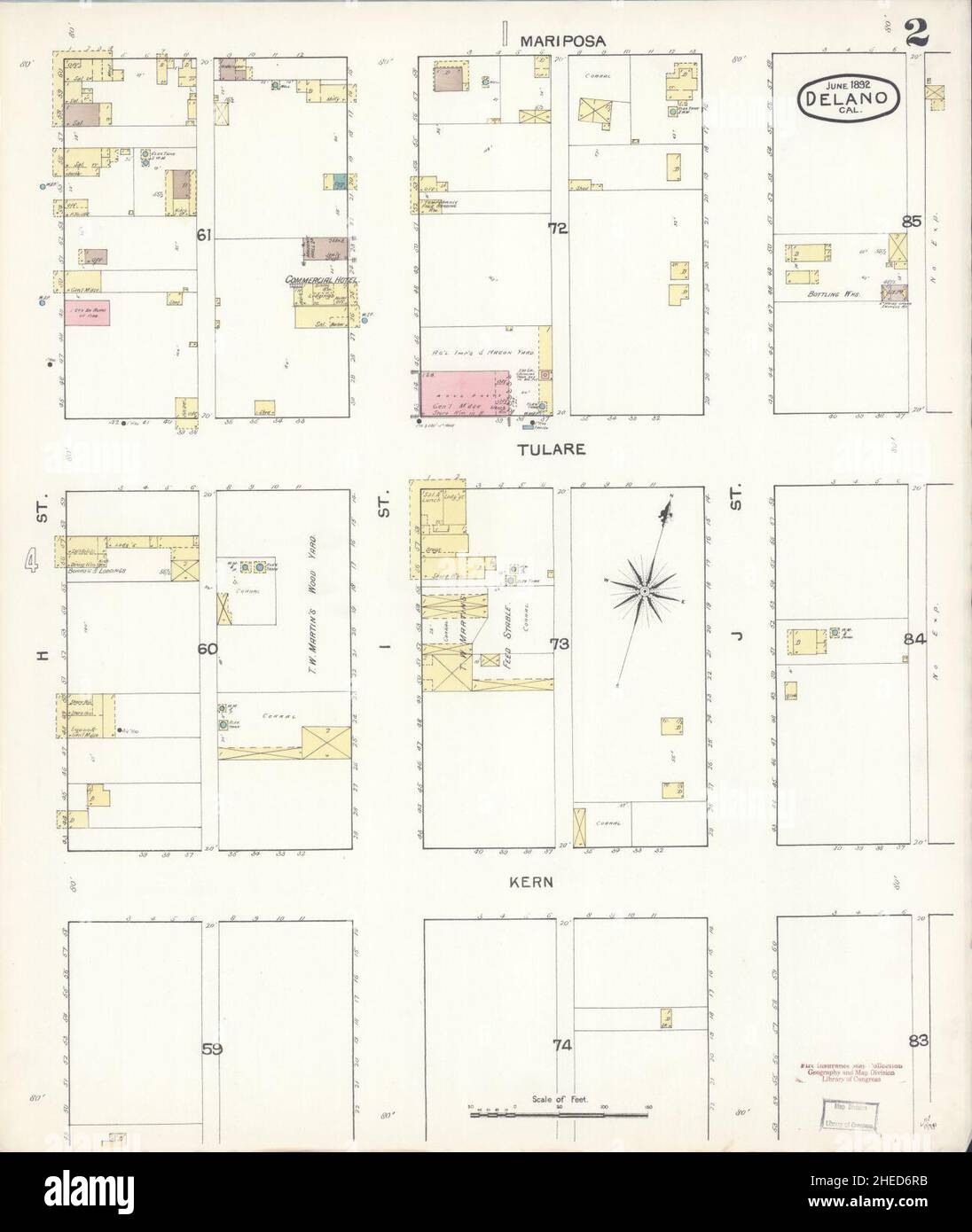 Kern county map hi-res stock photography and images - Alamy