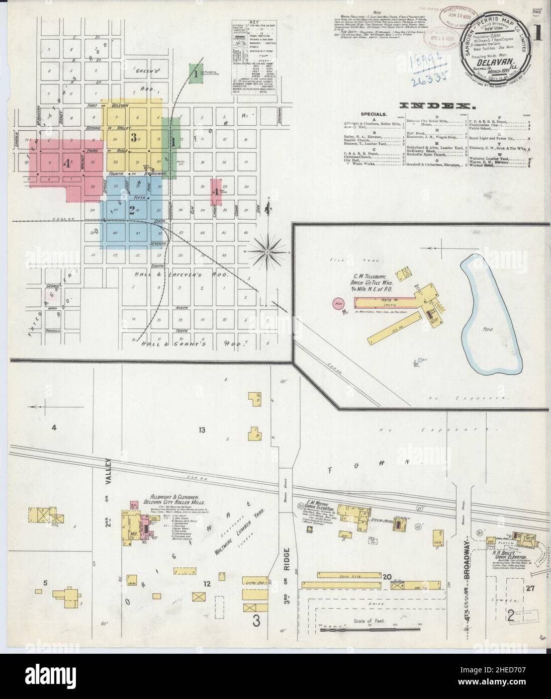 Tazewell county map hi-res stock photography and images - Alamy