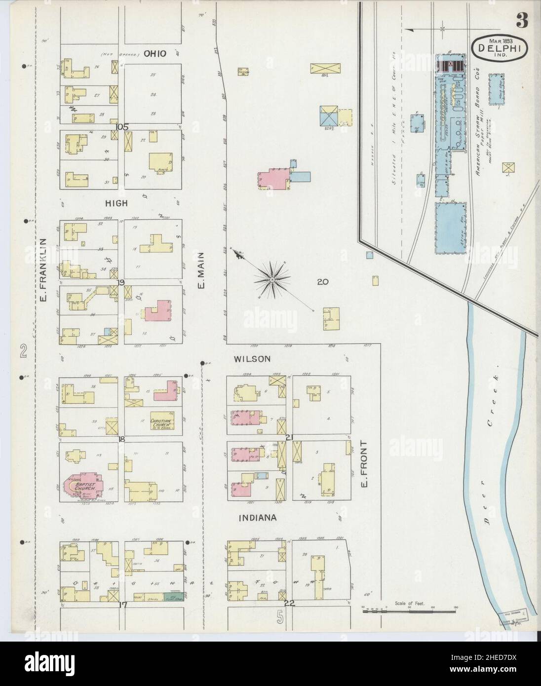 Delphi indiana map hi-res stock photography and images - Alamy