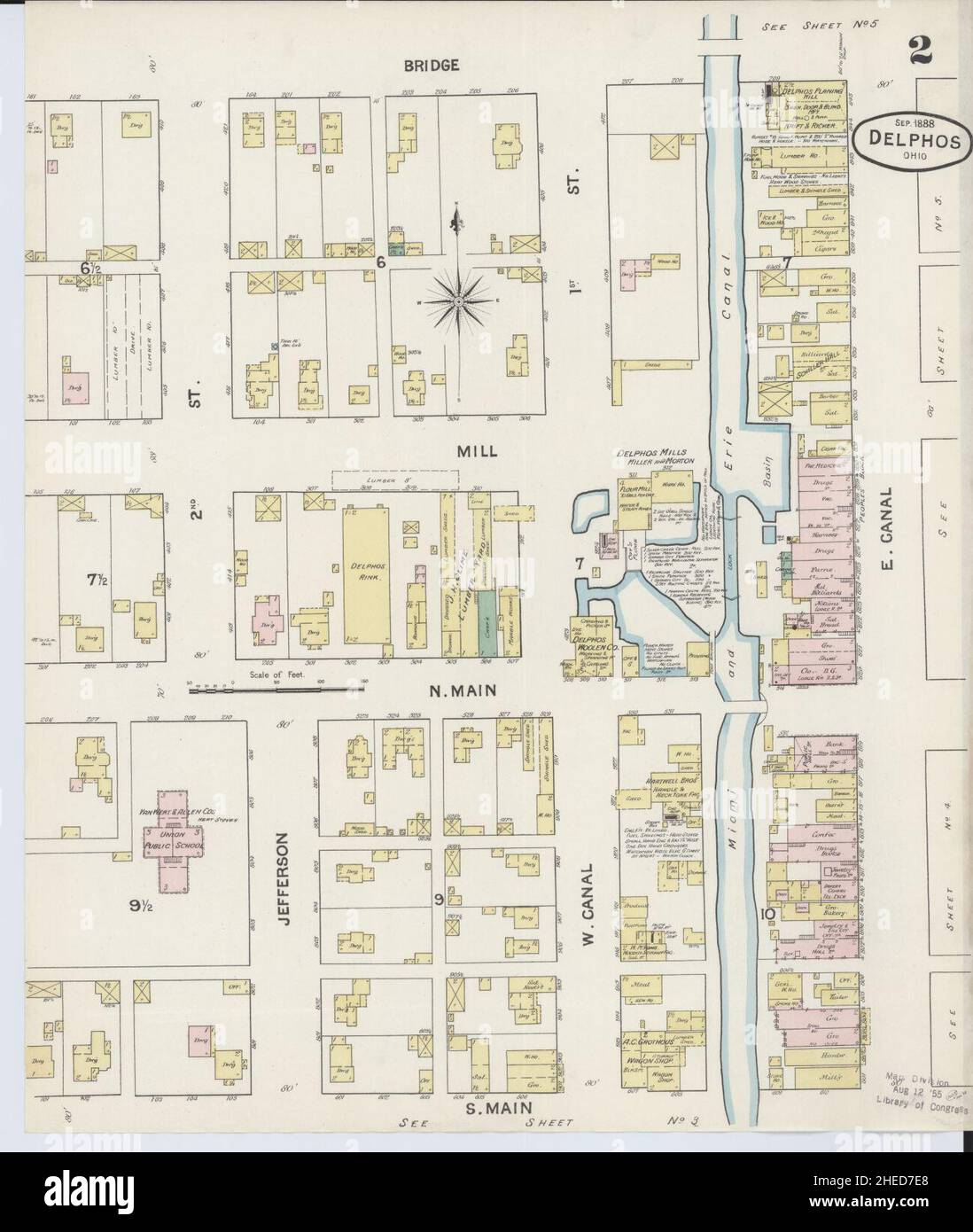 Map of delphos hi-res stock photography and images - Alamy