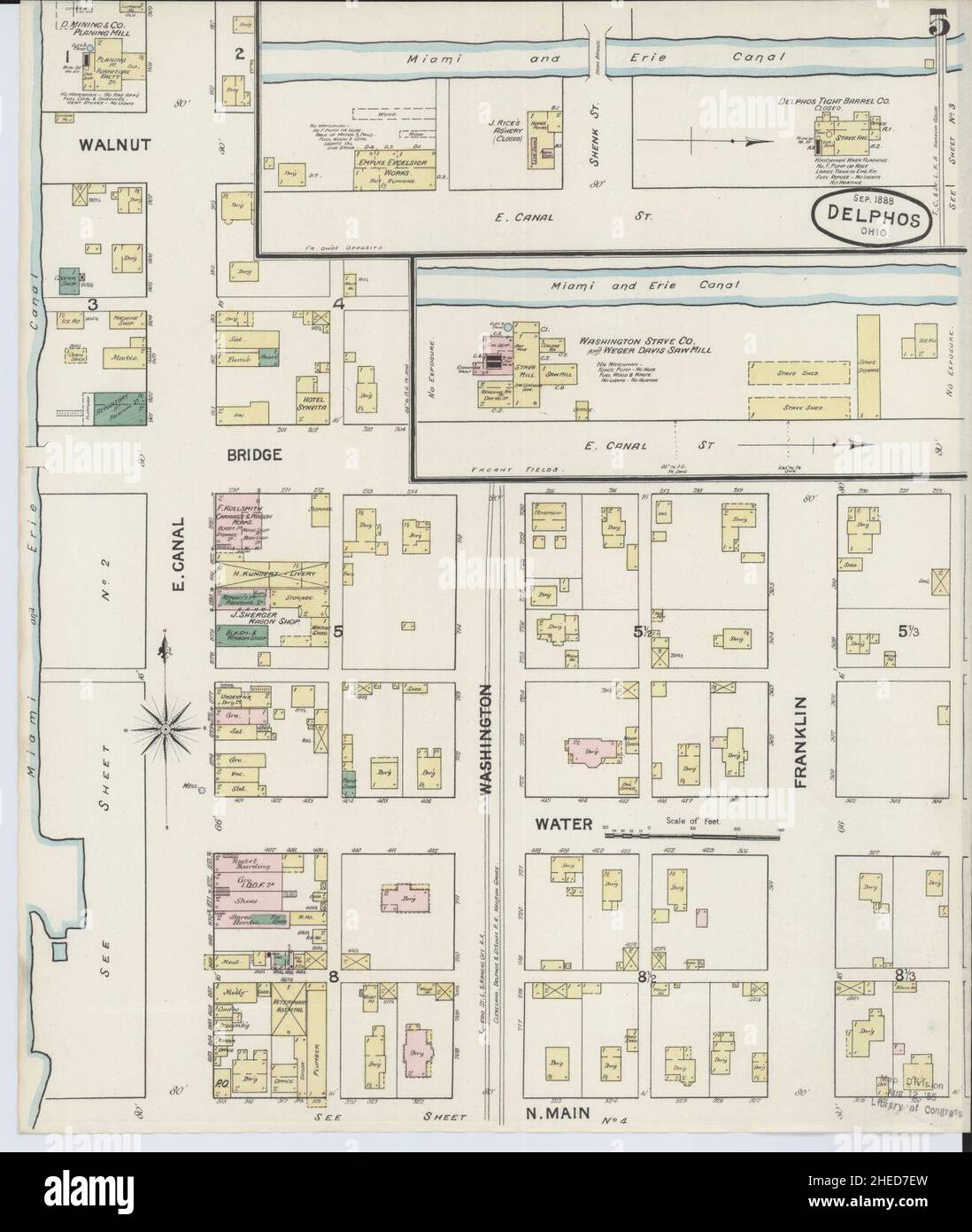 Map of delphos hi-res stock photography and images - Alamy