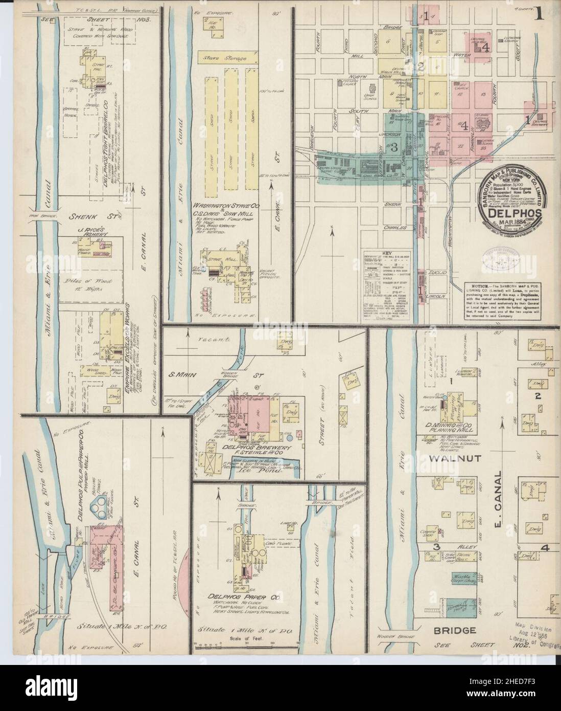 Map of delphos hi-res stock photography and images - Alamy