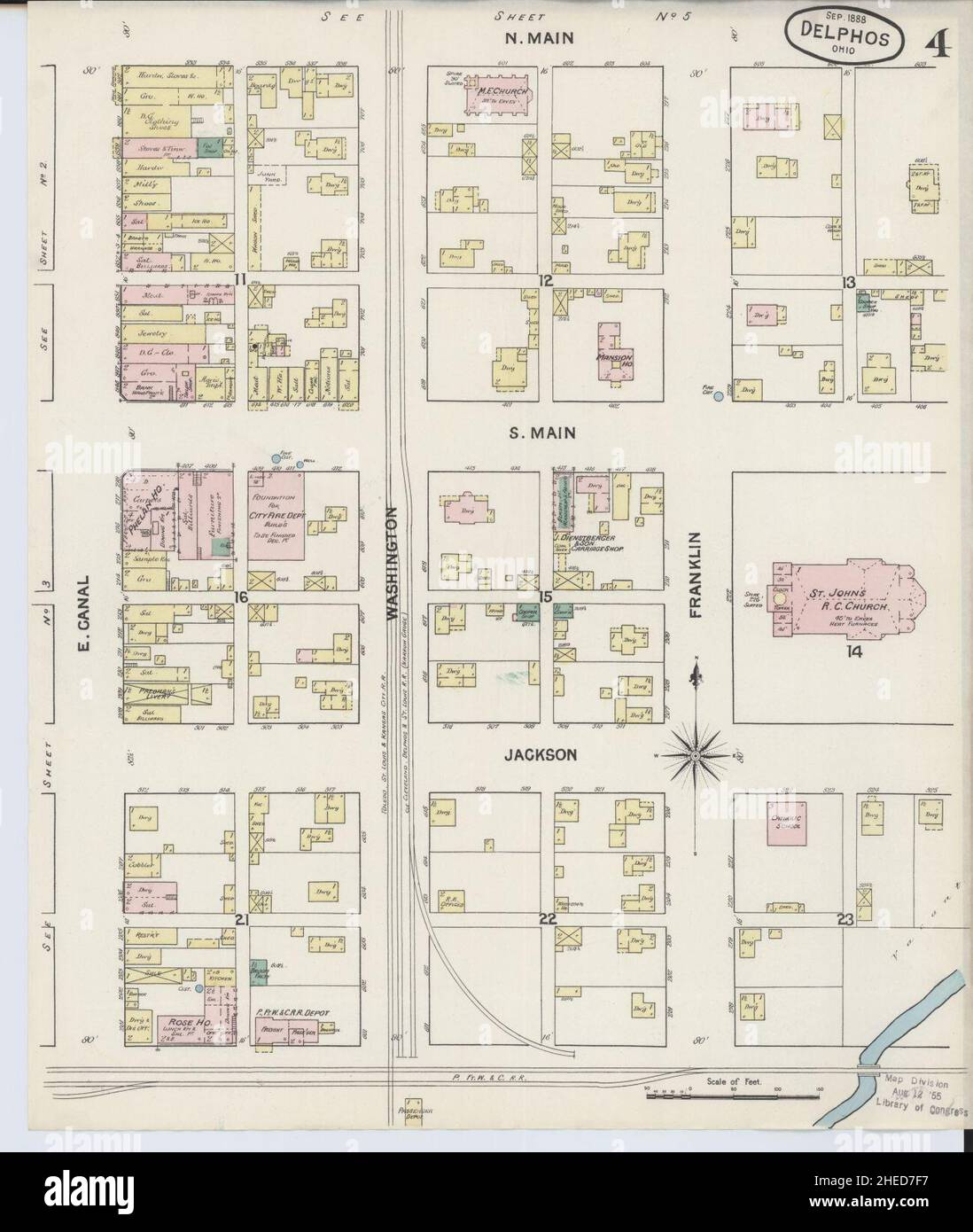 Map of delphos hi-res stock photography and images - Alamy