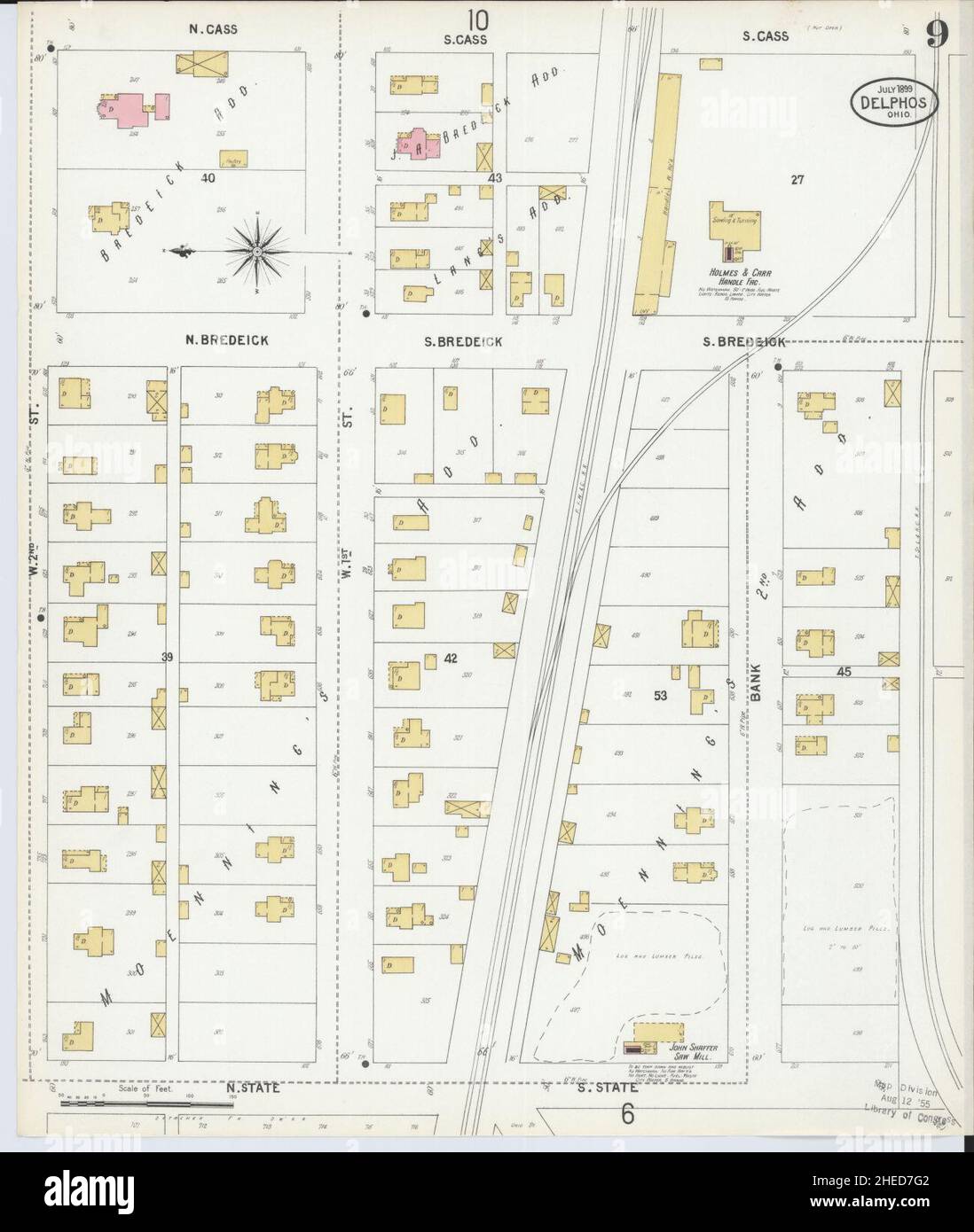 Map of delphos hi-res stock photography and images - Alamy