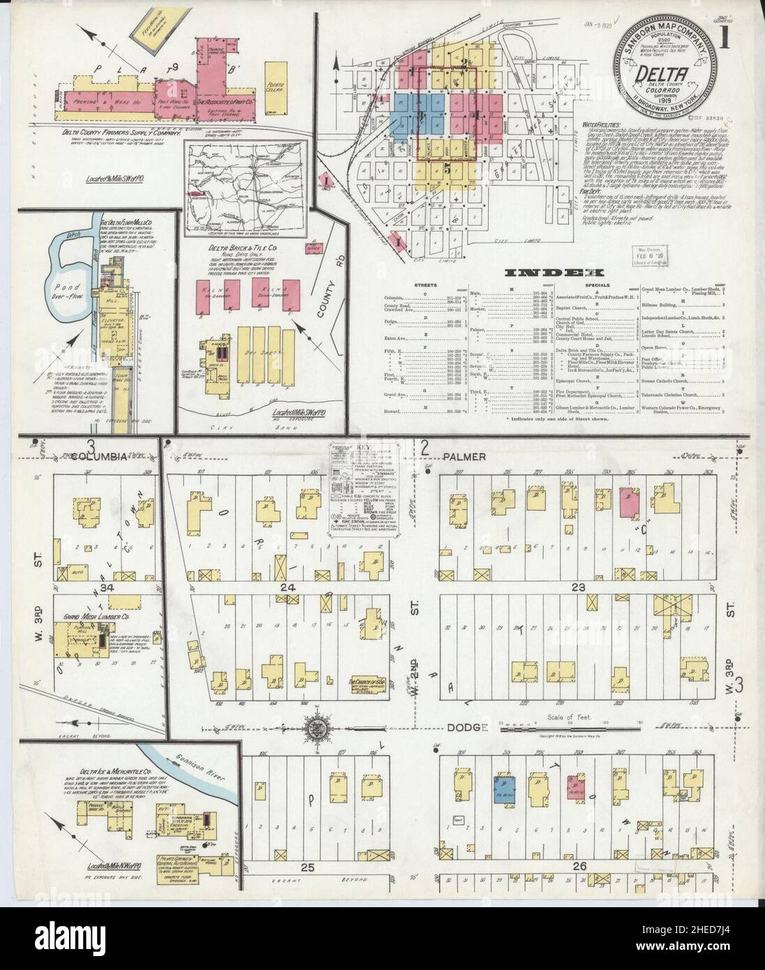 Map of delta colorado hi-res stock photography and images - Alamy