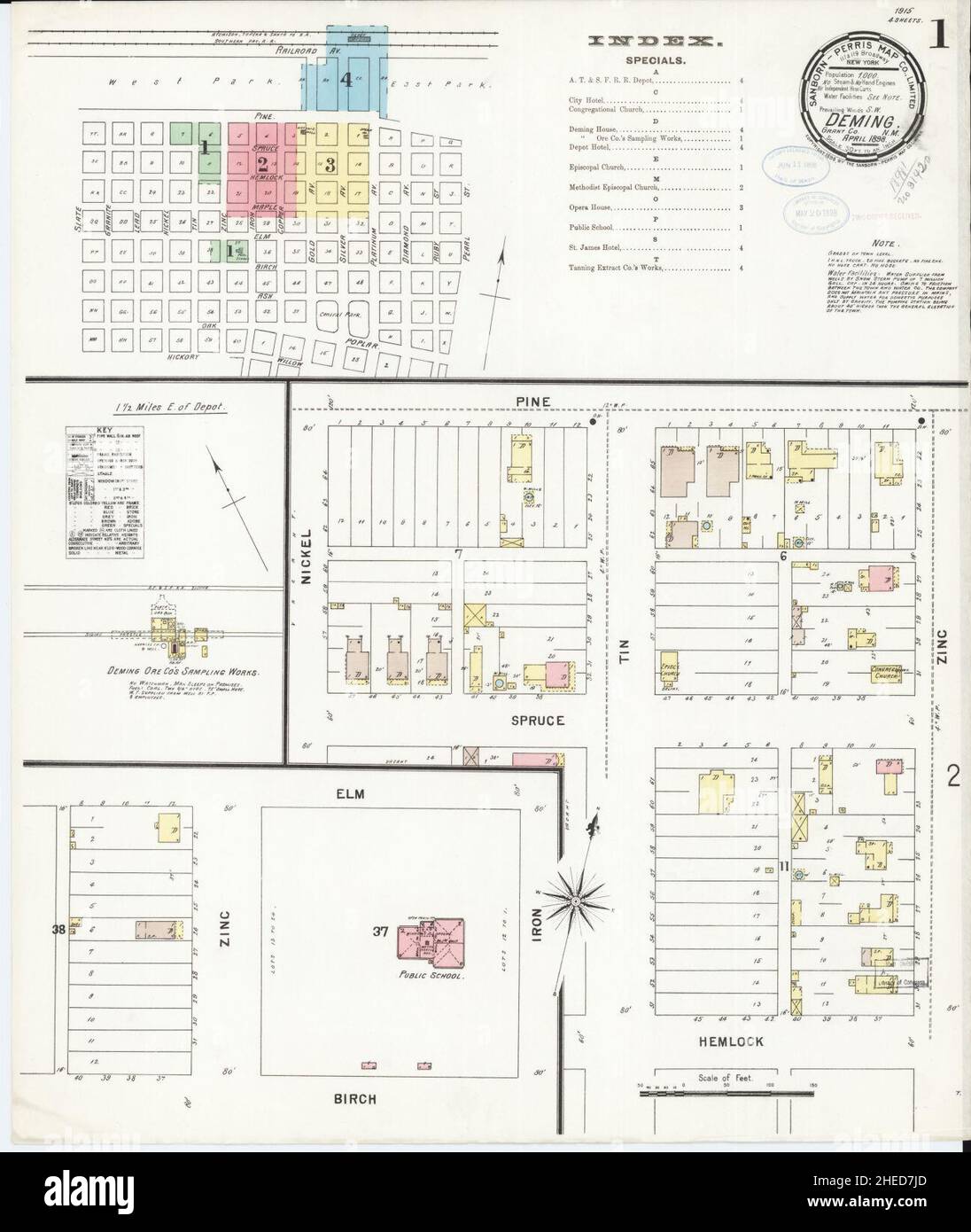 Map of deming hi-res stock photography and images - Alamy
