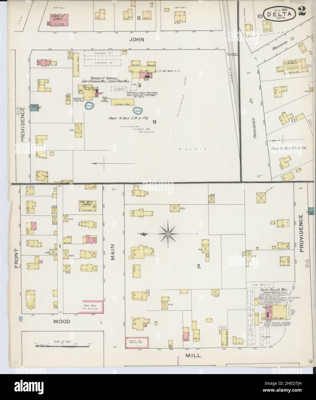 Map of delta ohio hi-res stock photography and images - Alamy
