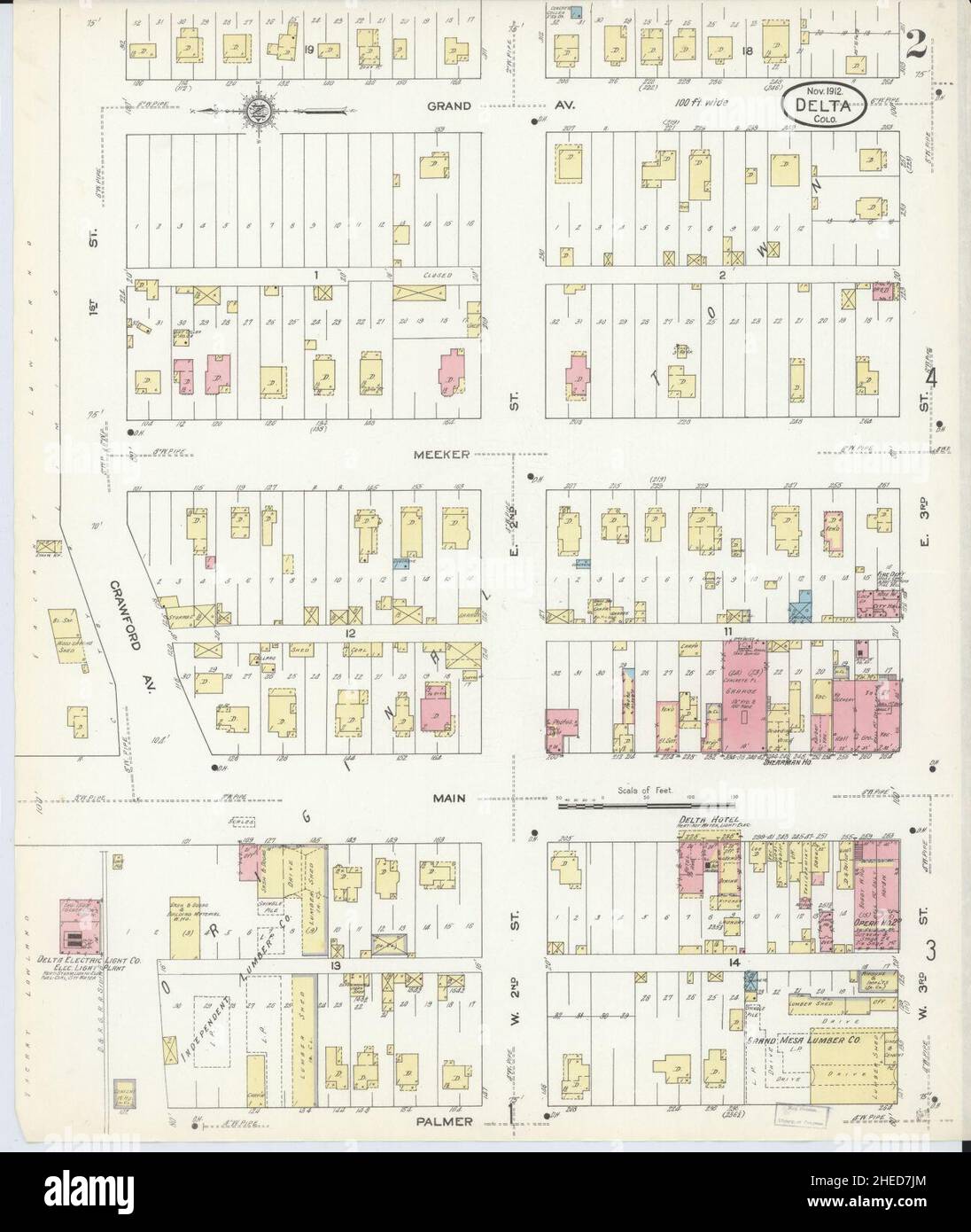 Map of delta colorado hi-res stock photography and images - Alamy