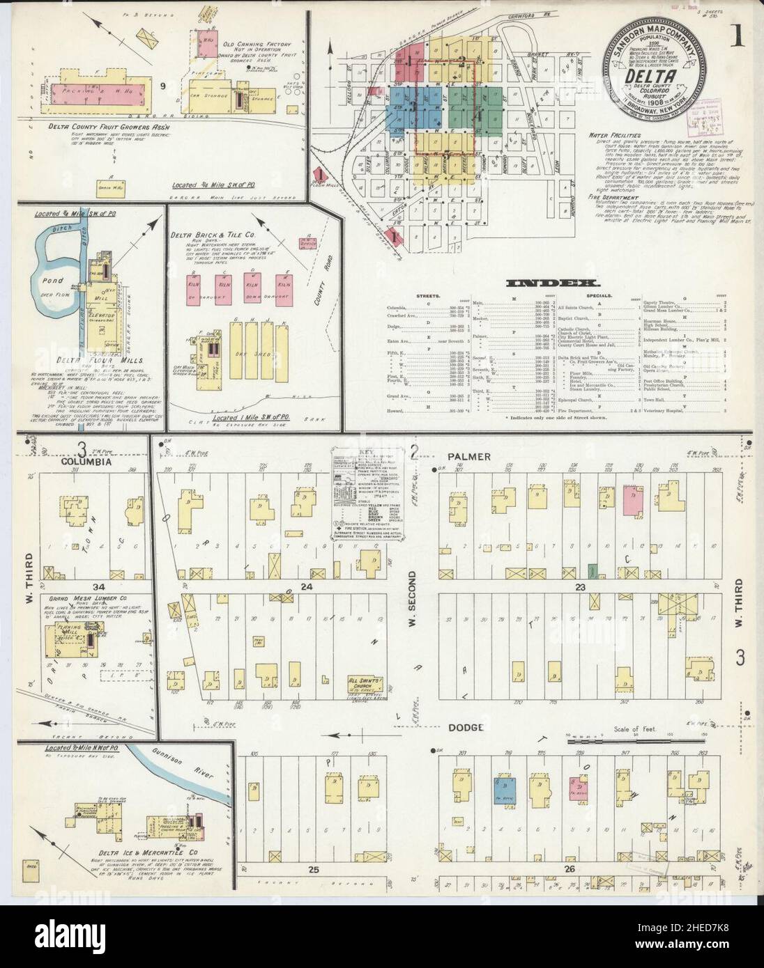 Map of delta colorado hi-res stock photography and images - Alamy