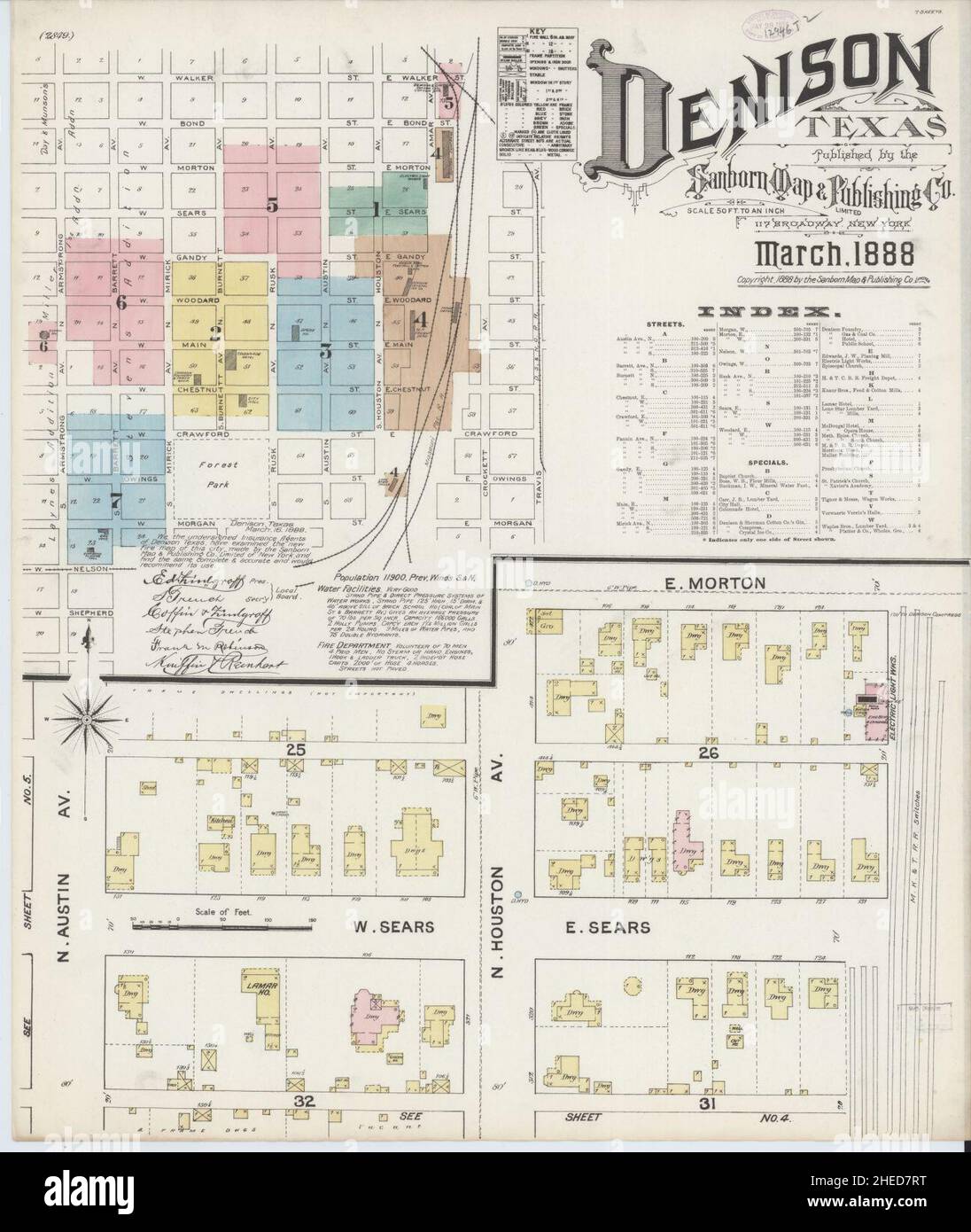 Denison map hi-res stock photography and images - Alamy