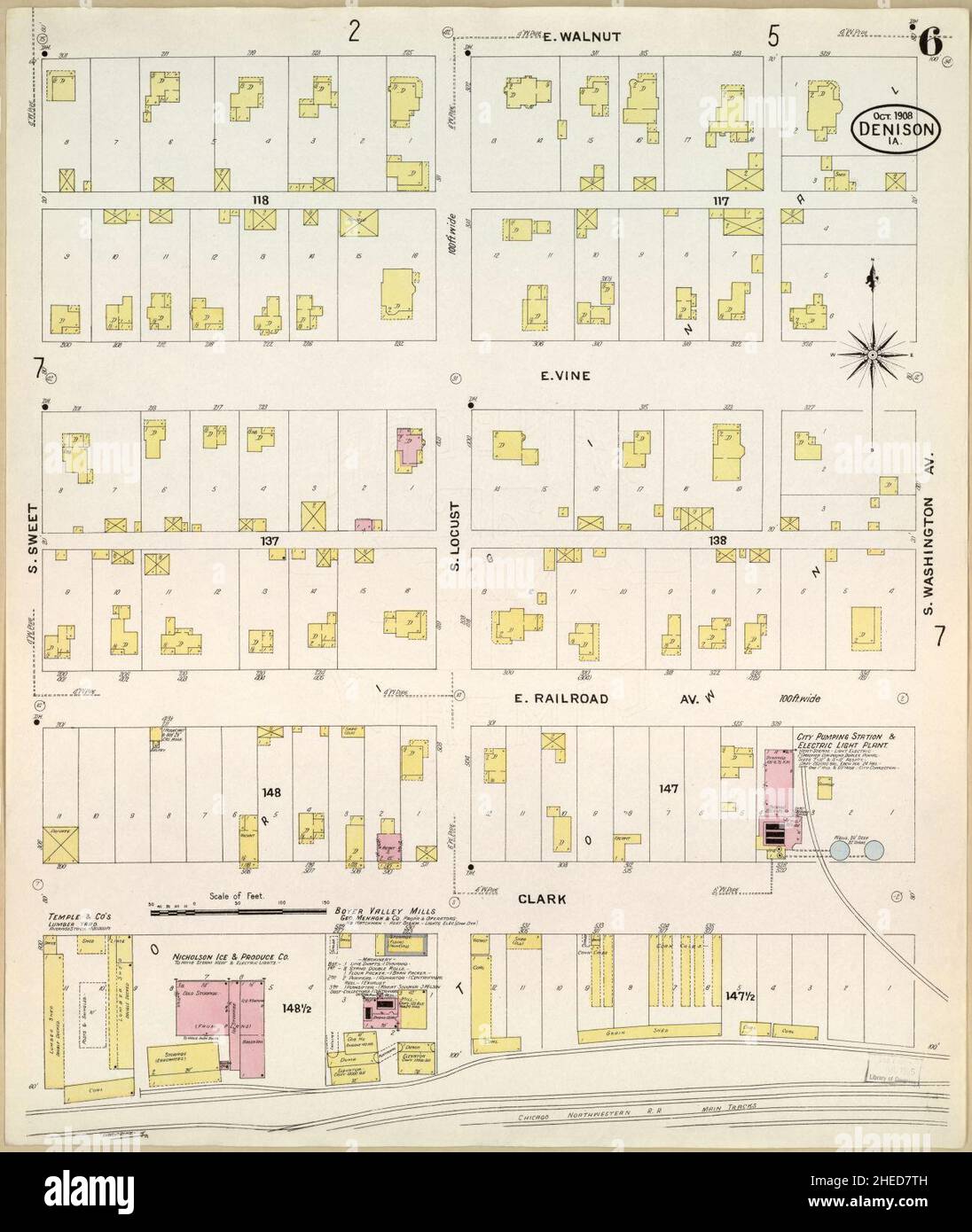 Denison map hi-res stock photography and images - Alamy