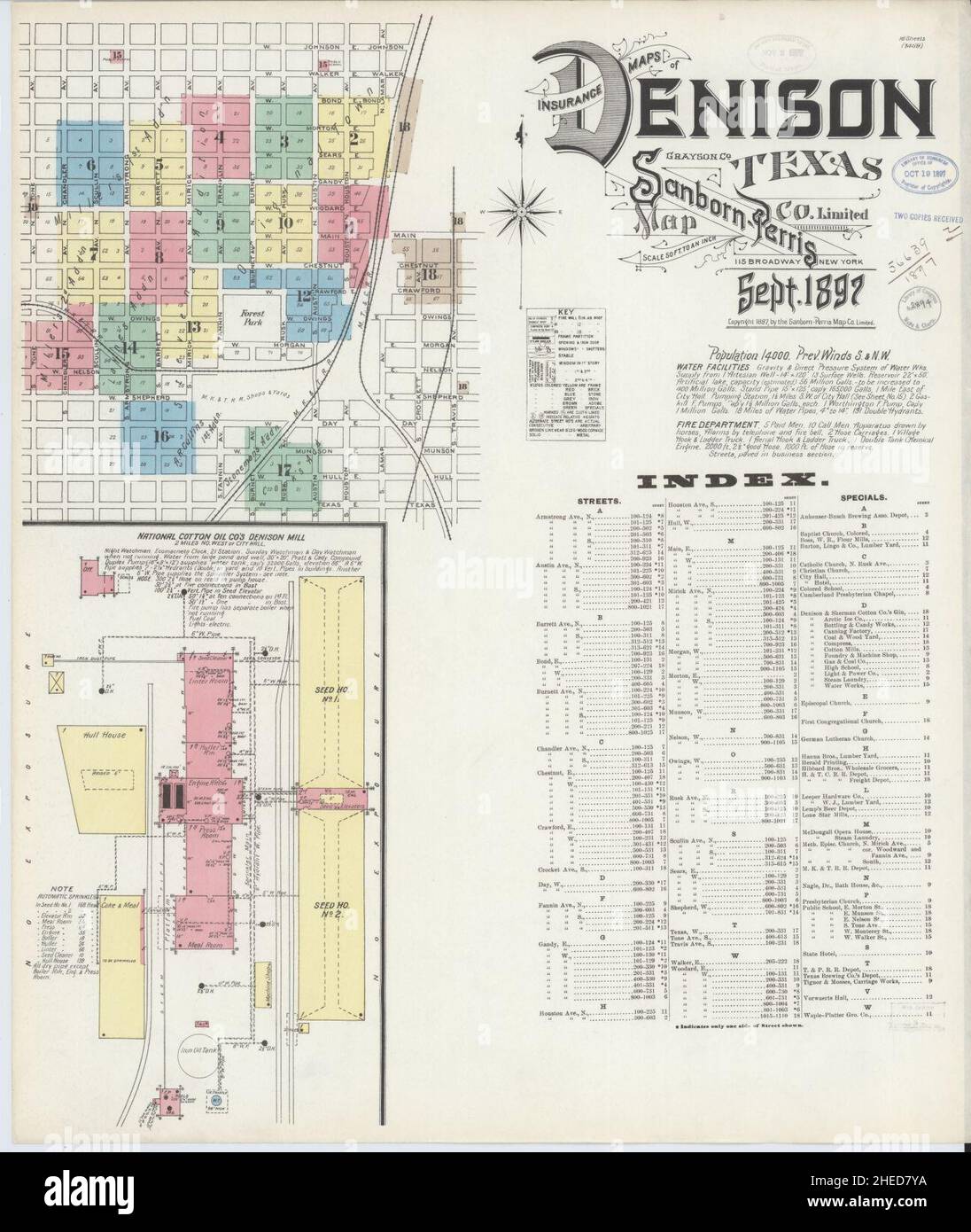 Denison map hi-res stock photography and images - Alamy