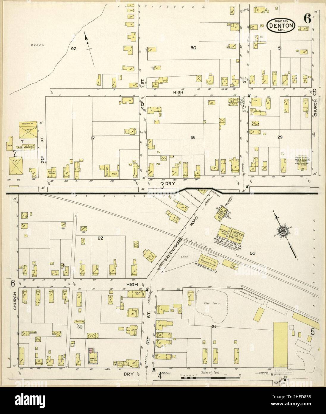 Denton county map hi-res stock photography and images - Alamy
