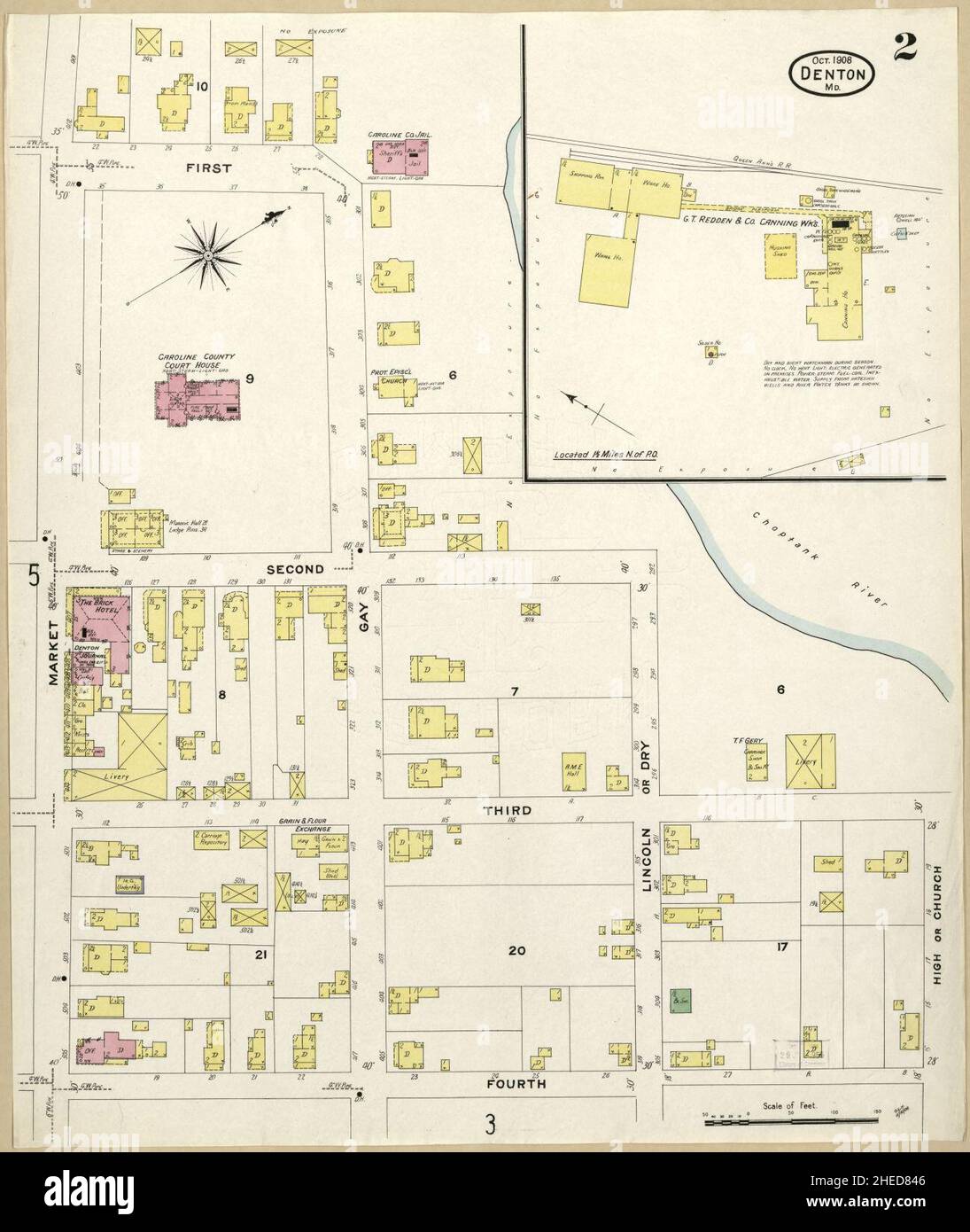 Denton county map hi-res stock photography and images - Alamy