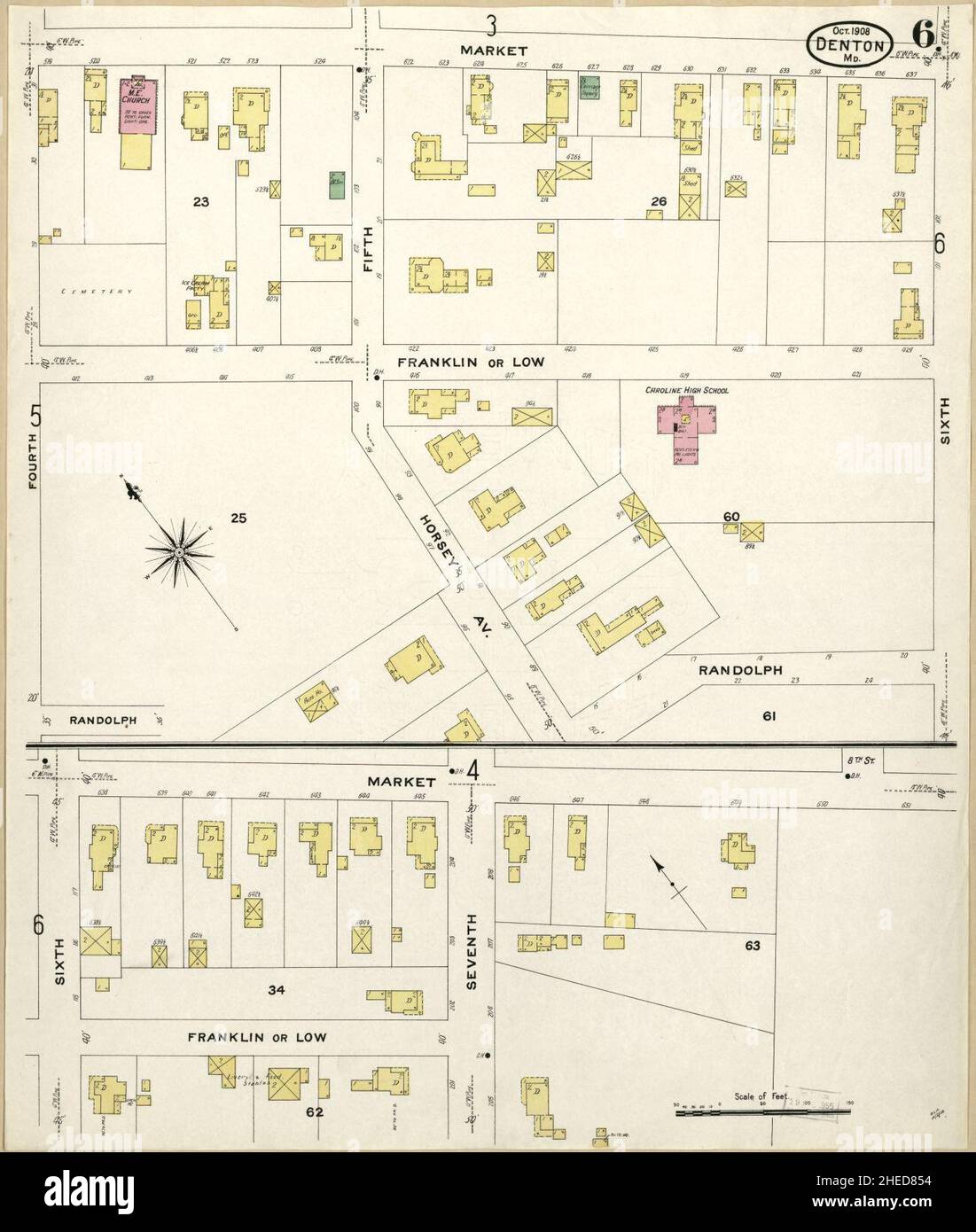 Caroline county map hi-res stock photography and images - Alamy