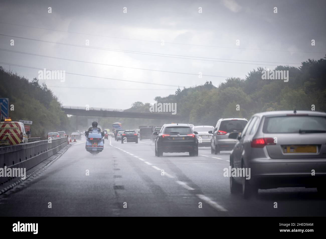Motorway during rain hi-res stock photography and images - Alamy