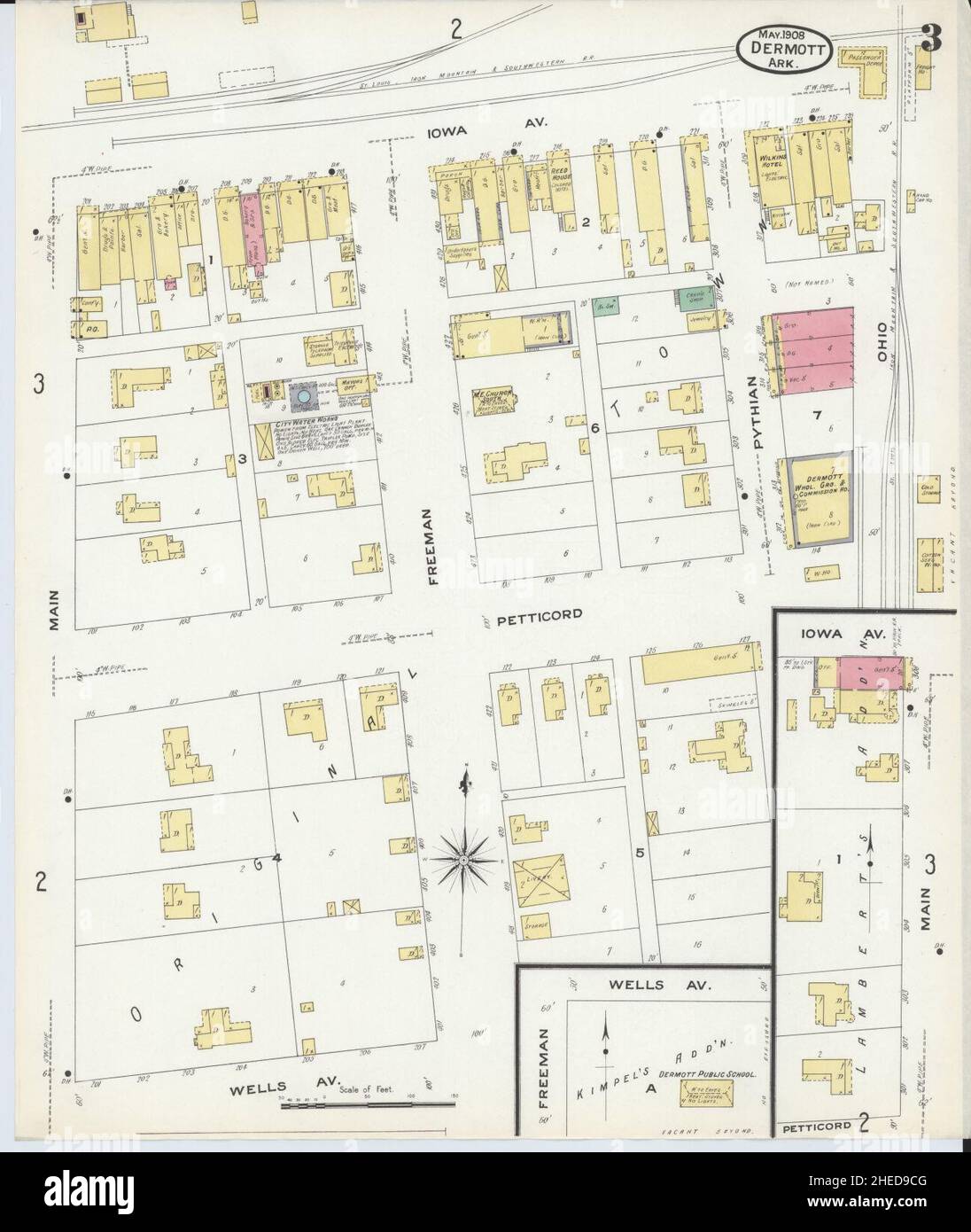 Map of dermott arkansas hi-res stock photography and images - Alamy