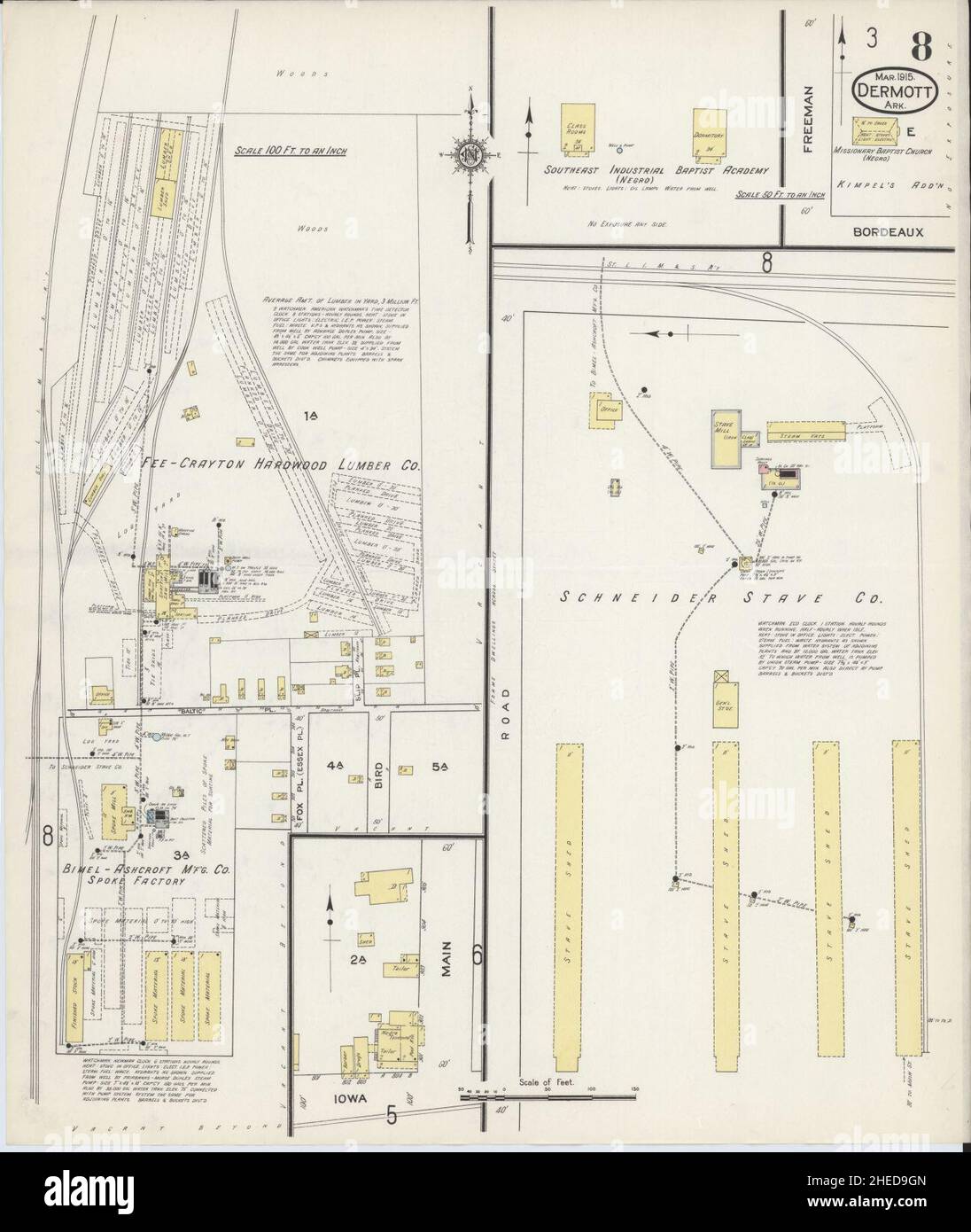 Map of dermott arkansas hi-res stock photography and images - Alamy
