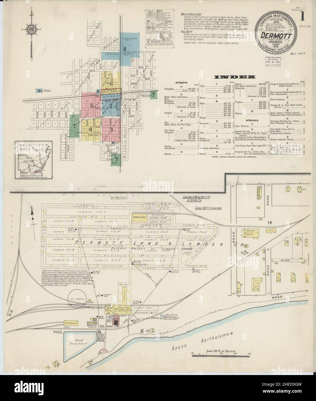 Map of dermott arkansas hi-res stock photography and images - Alamy