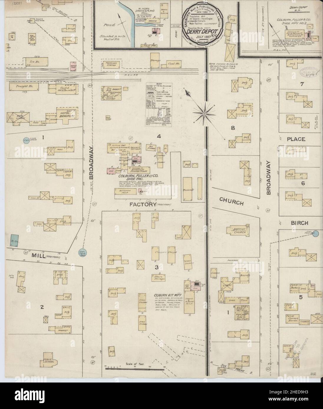 Map of derry new hampshire hi-res stock photography and images - Alamy