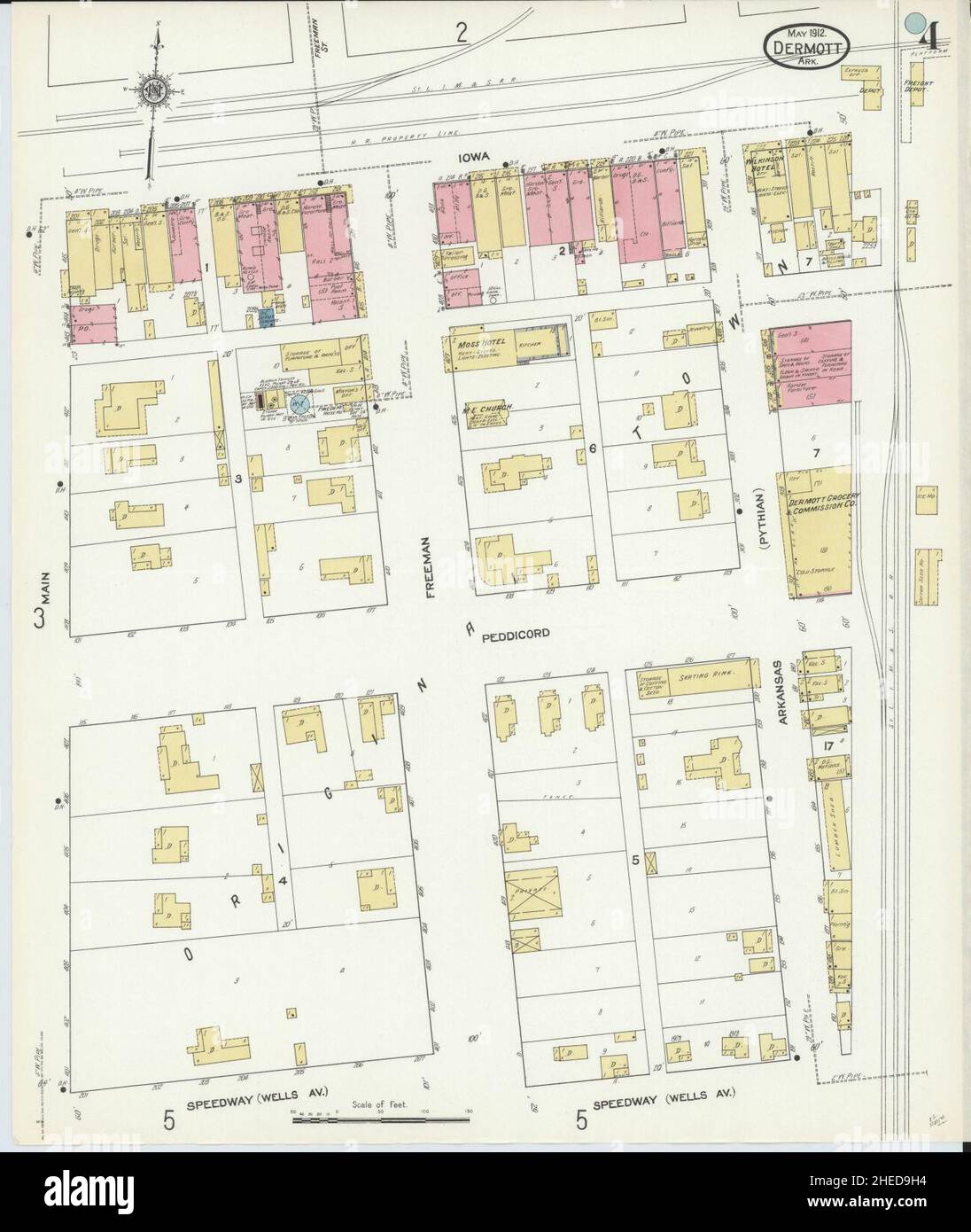 Map of dermott arkansas hi-res stock photography and images - Alamy