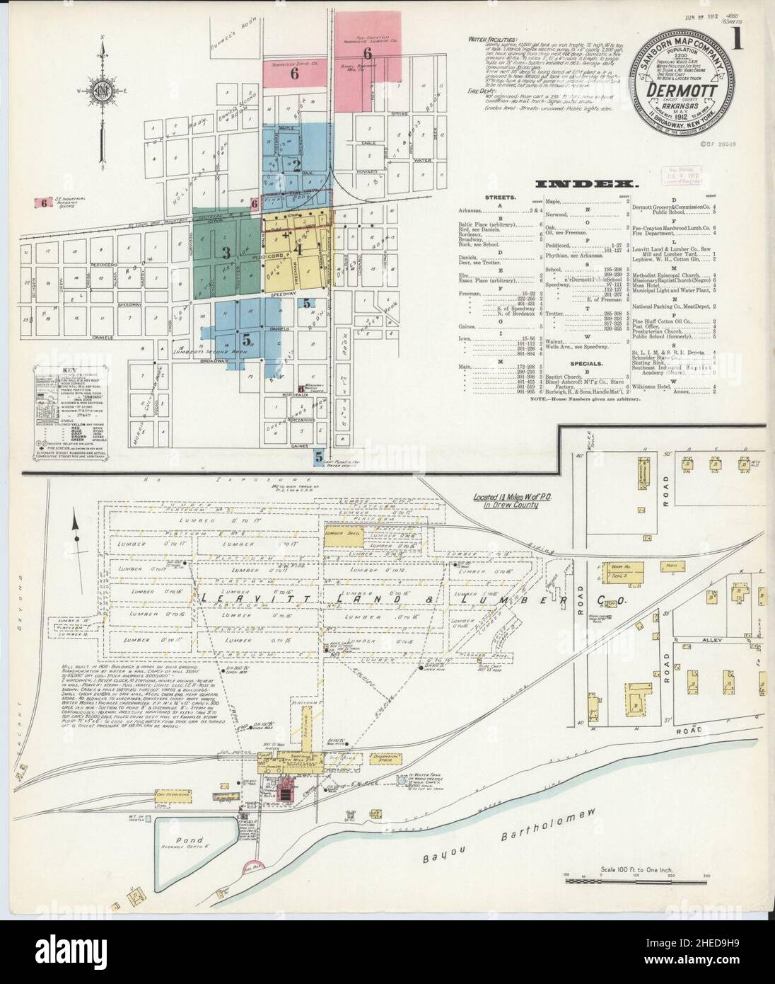 Map of dermott arkansas hi-res stock photography and images - Alamy