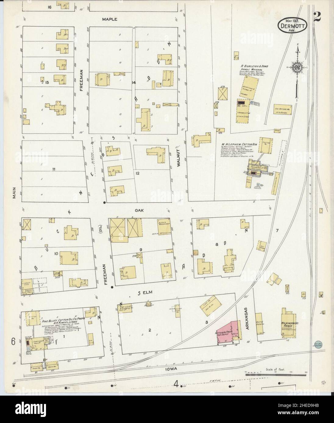 Map of dermott arkansas hi-res stock photography and images - Alamy