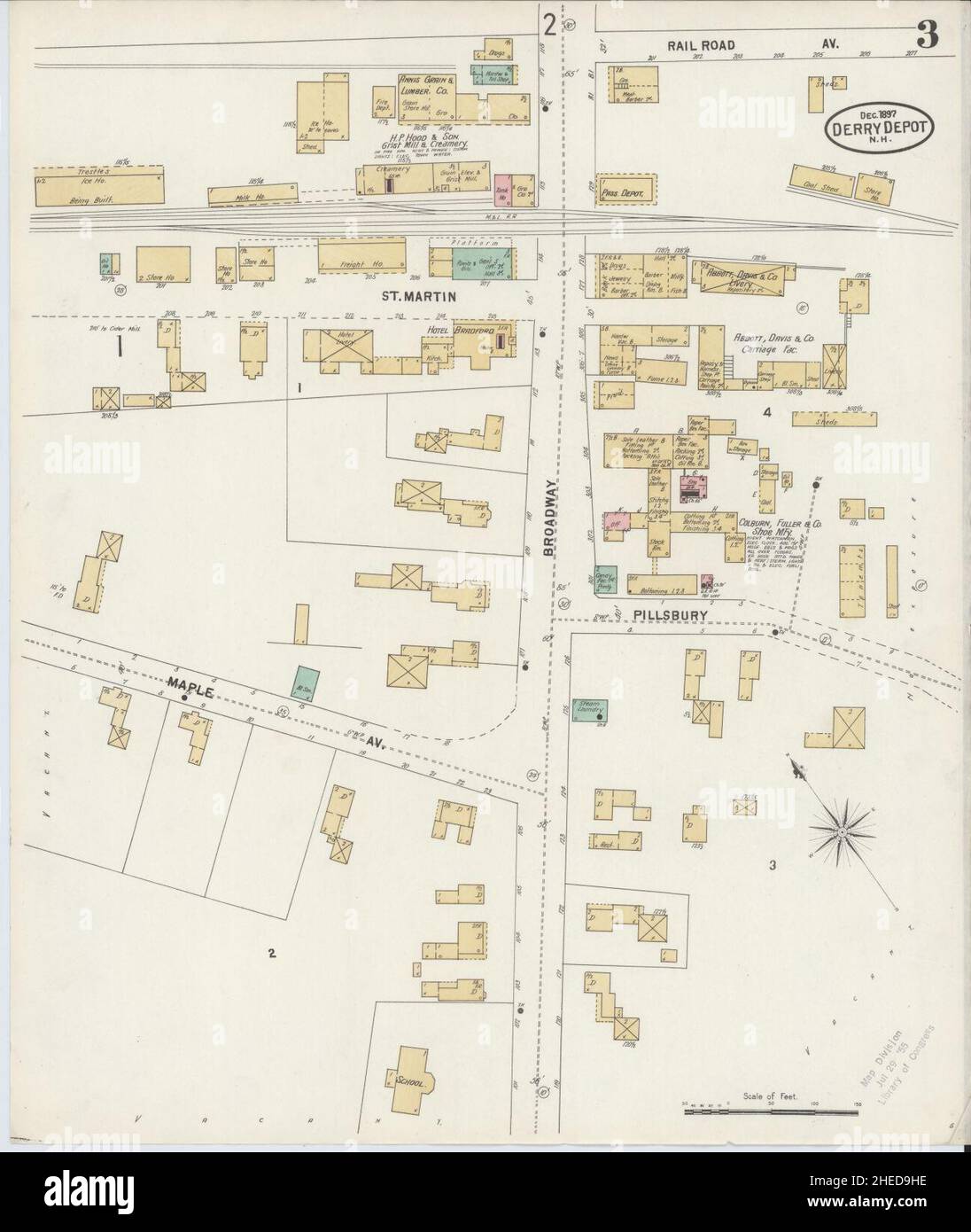 Derry new hampshire map hi-res stock photography and images - Alamy