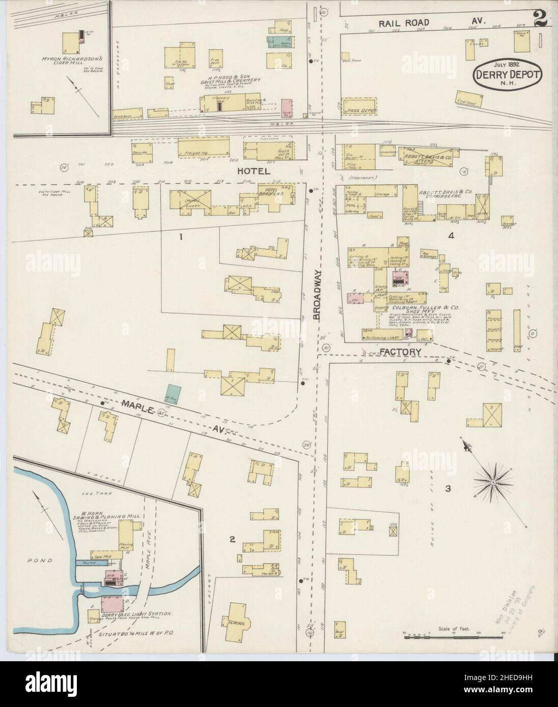 Map of derry new hampshire hi-res stock photography and images - Alamy