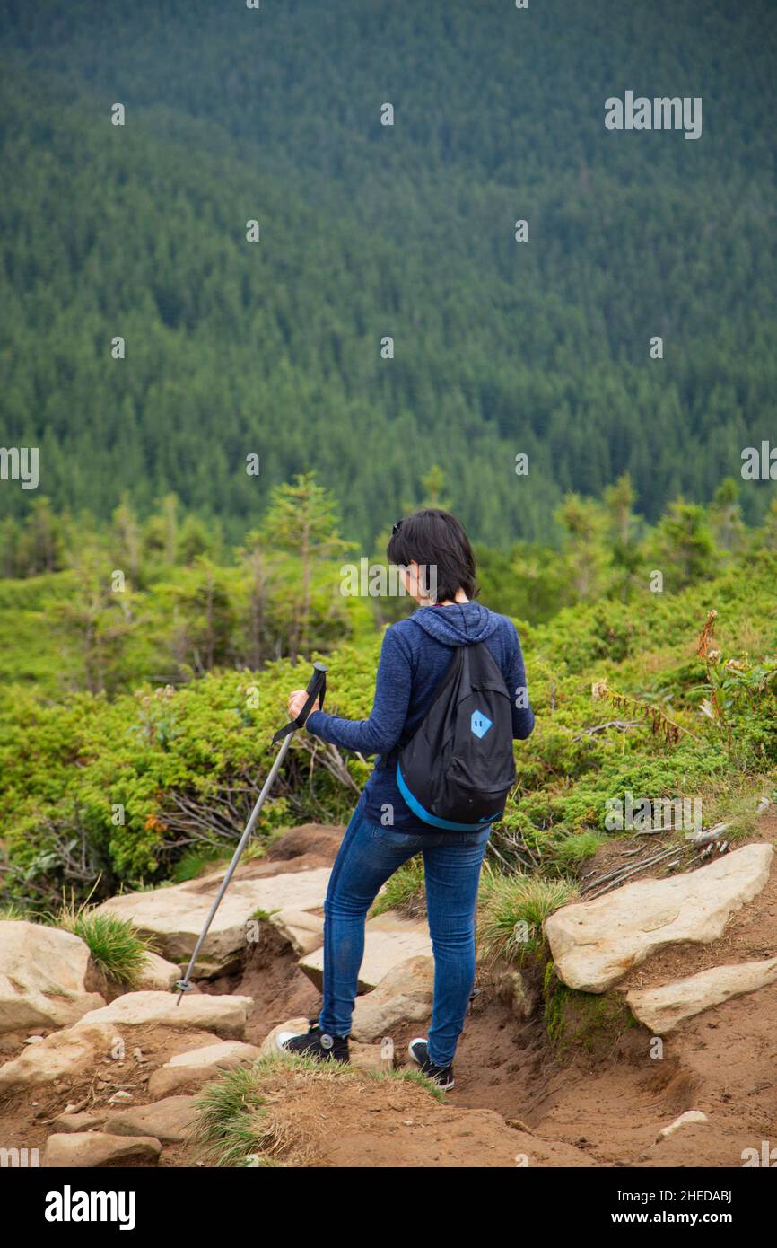 Girl descend down large hi-res stock photography and images - Alamy