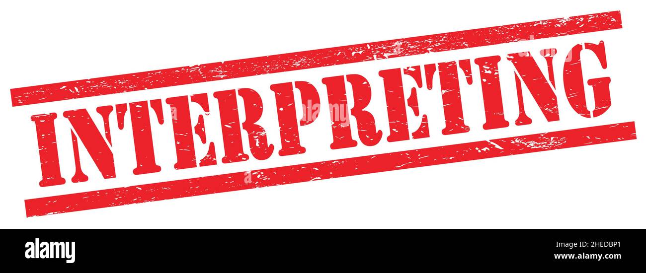 Interpreting stamp hi-res stock photography and images - Alamy