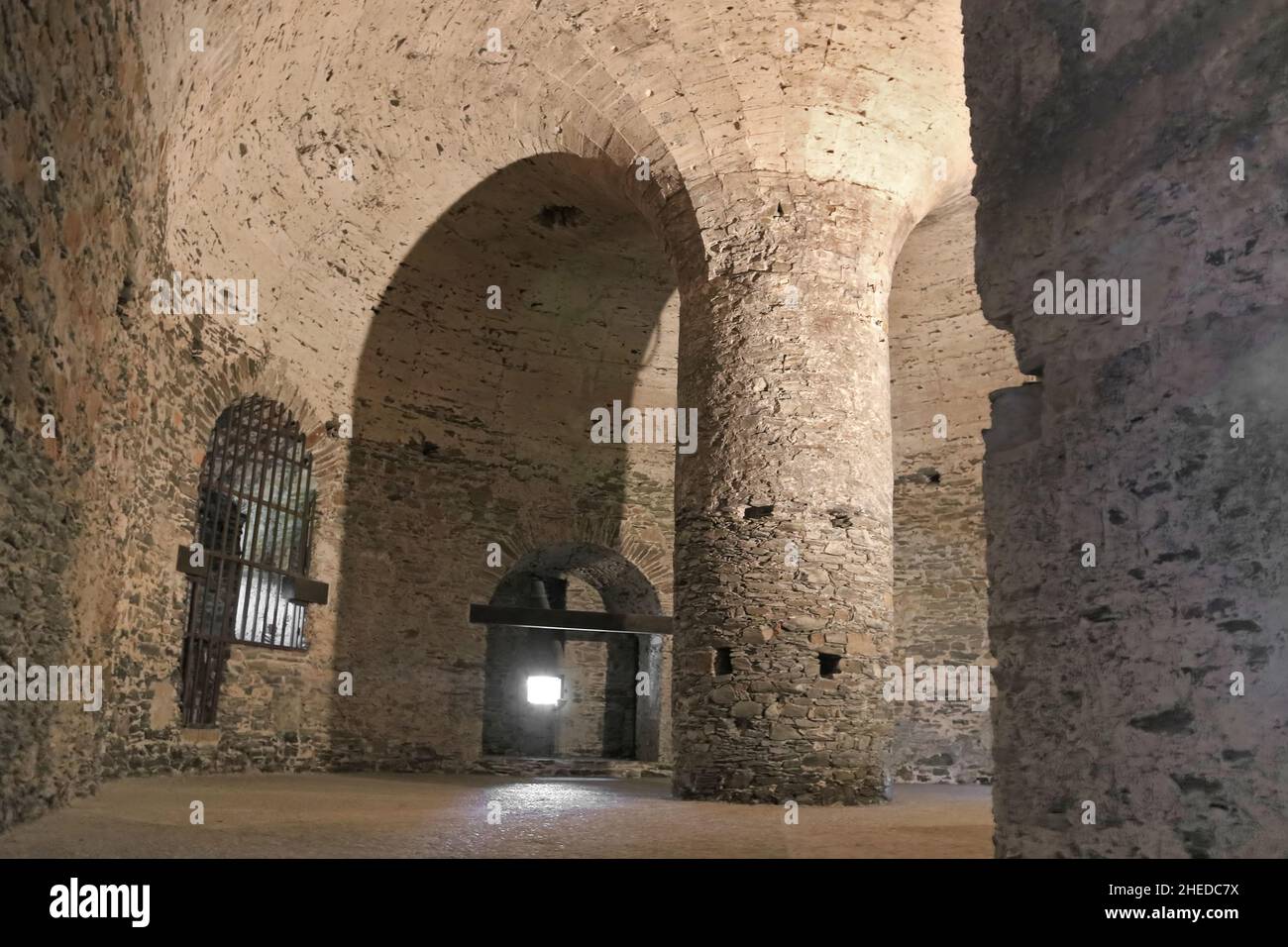 Basement in the Red Stone castle Slovak: Hrad Cerveny Kamen nearby the ...
