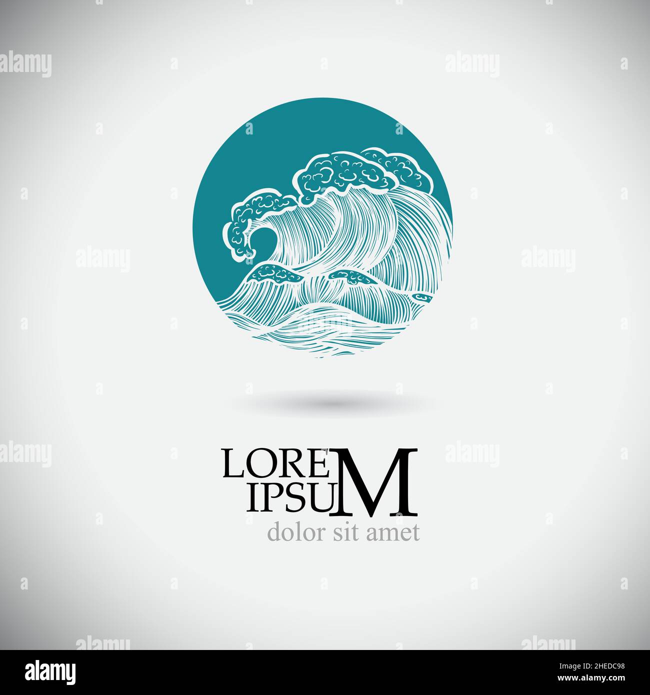 Logo sea wave. Vector illustration Stock Vector Image & Art - Alamy
