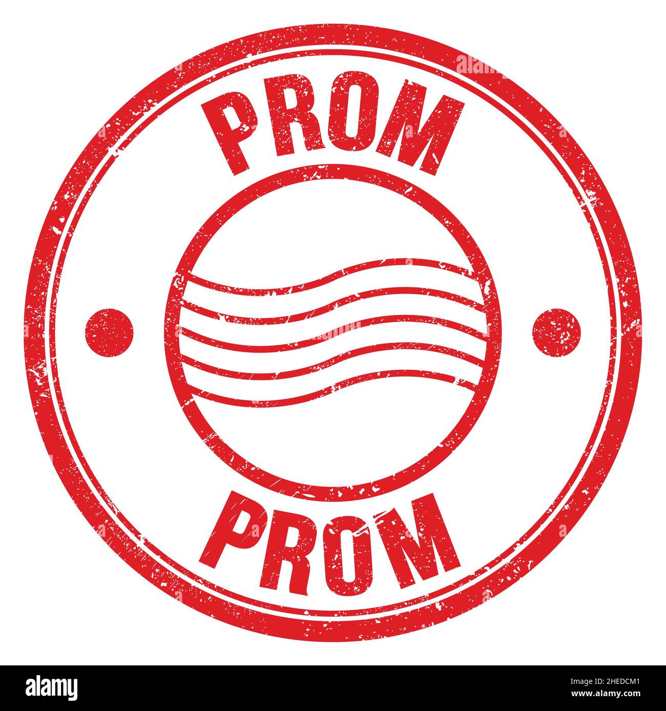 PROM word written on red round postal stamp sign Stock Photo - Alamy