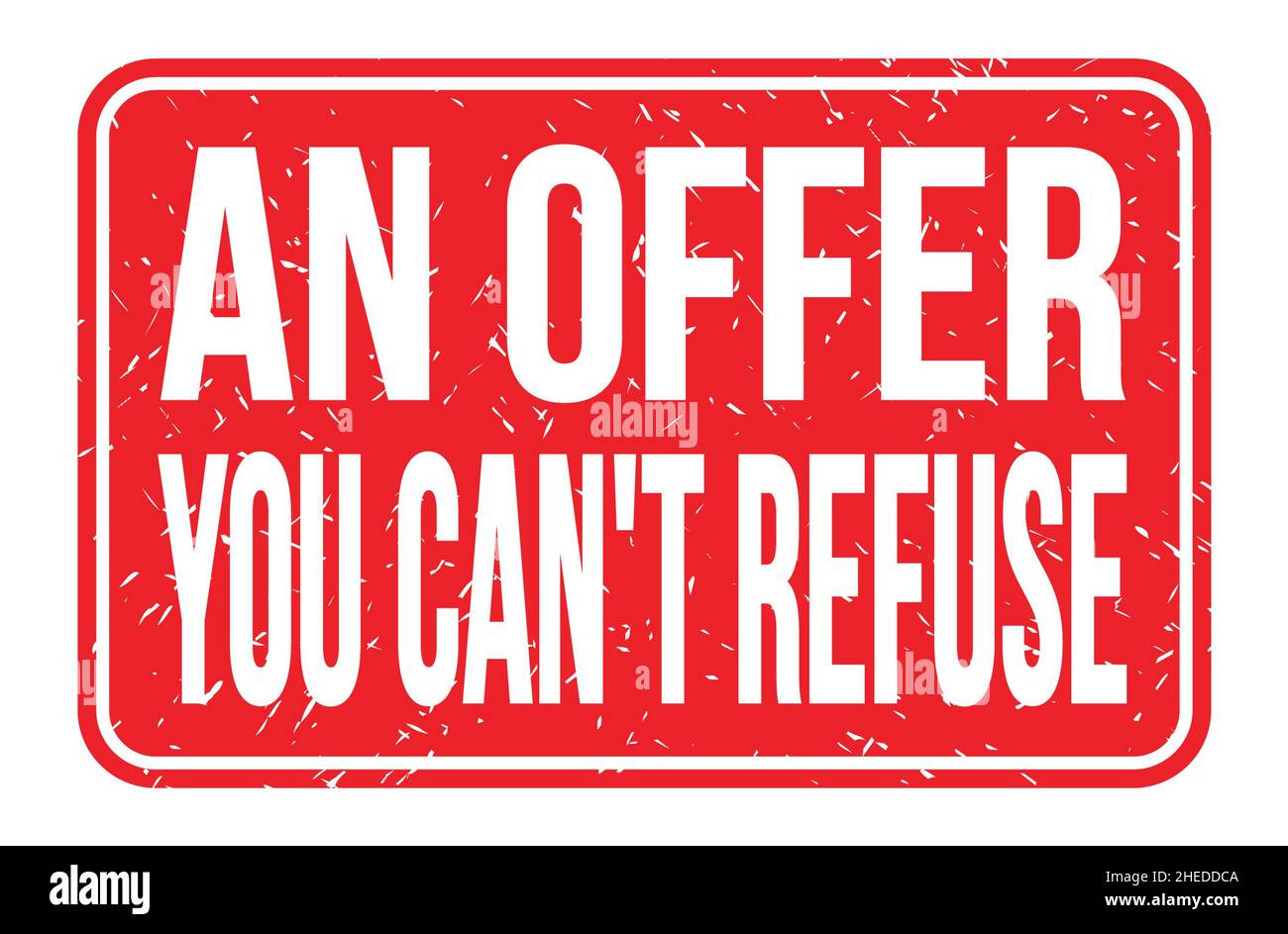 Offer he can't refuse hi-res stock photography and images - Alamy