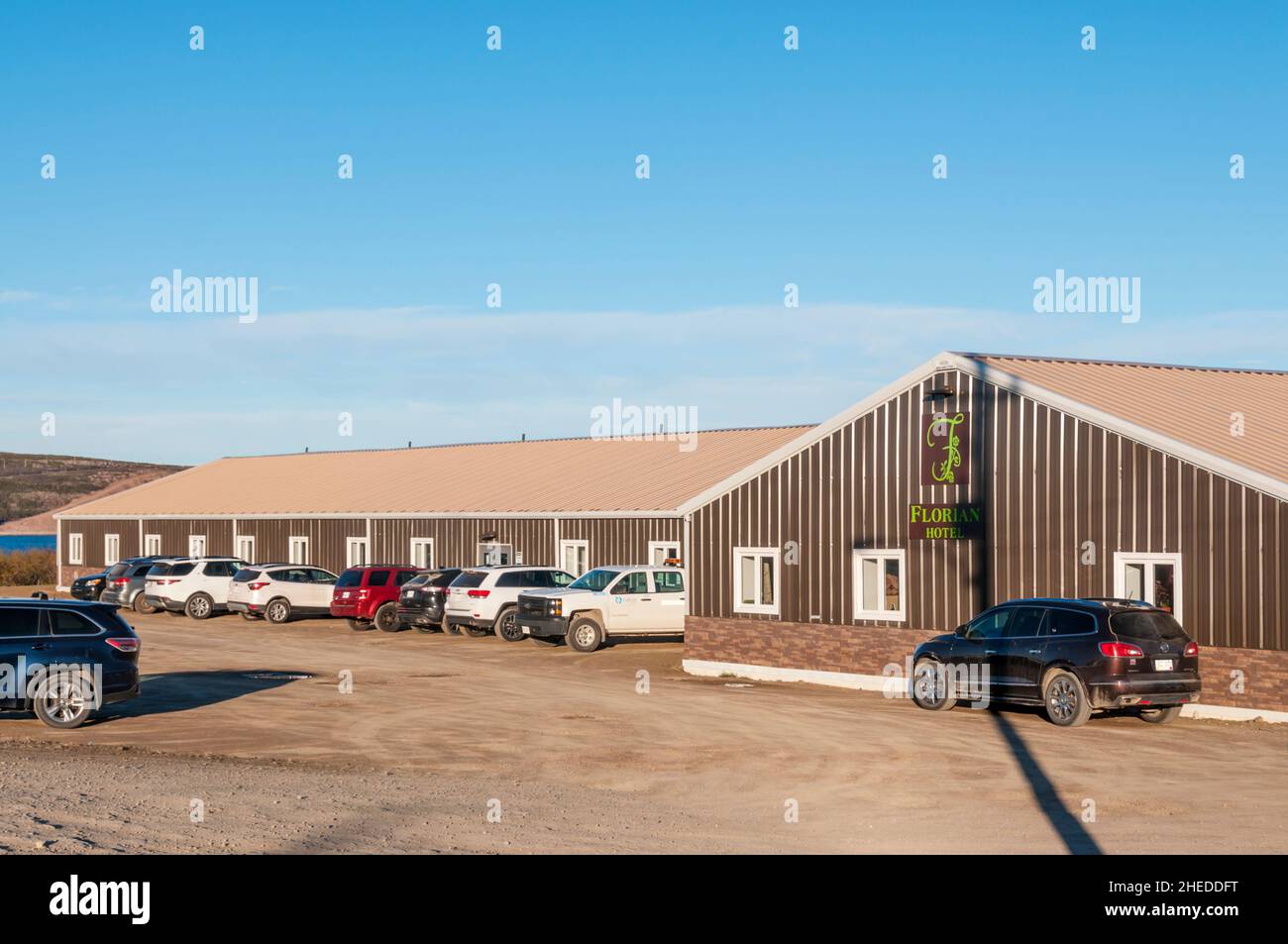 The Florian Hotel in Forteau, Labrador Stock Photo - Alamy