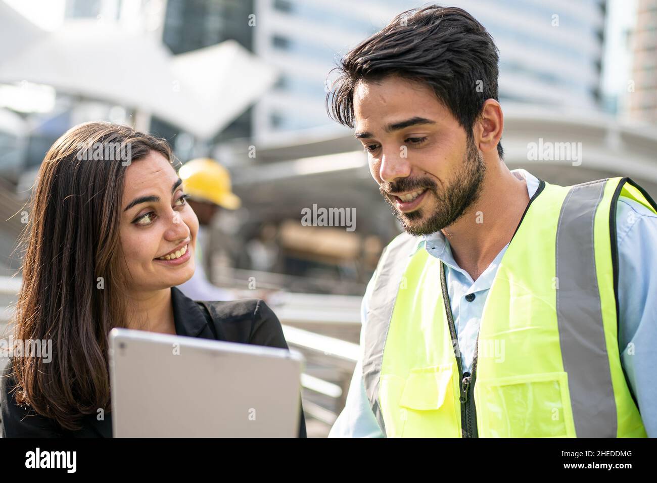 Business executives construction site hi-res stock photography and ...