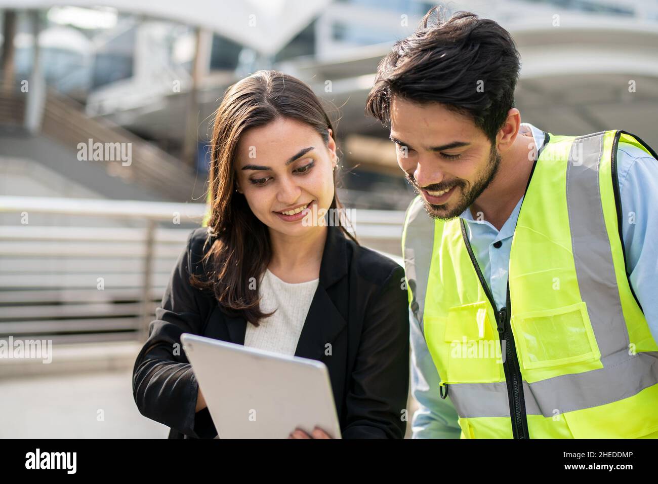 Business executives construction site hi-res stock photography and ...