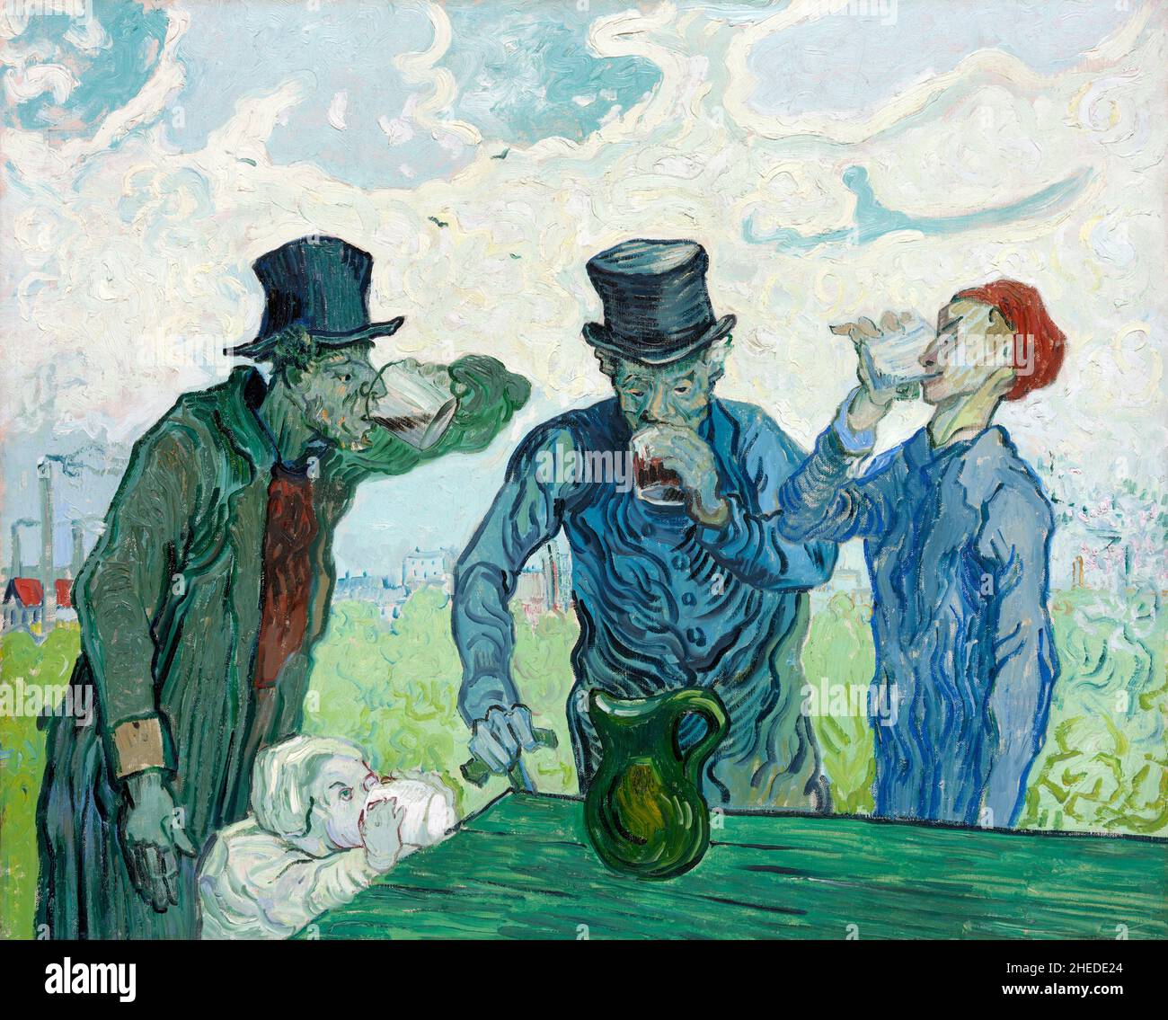 Painting of people drinking hi-res stock photography and images - Alamy