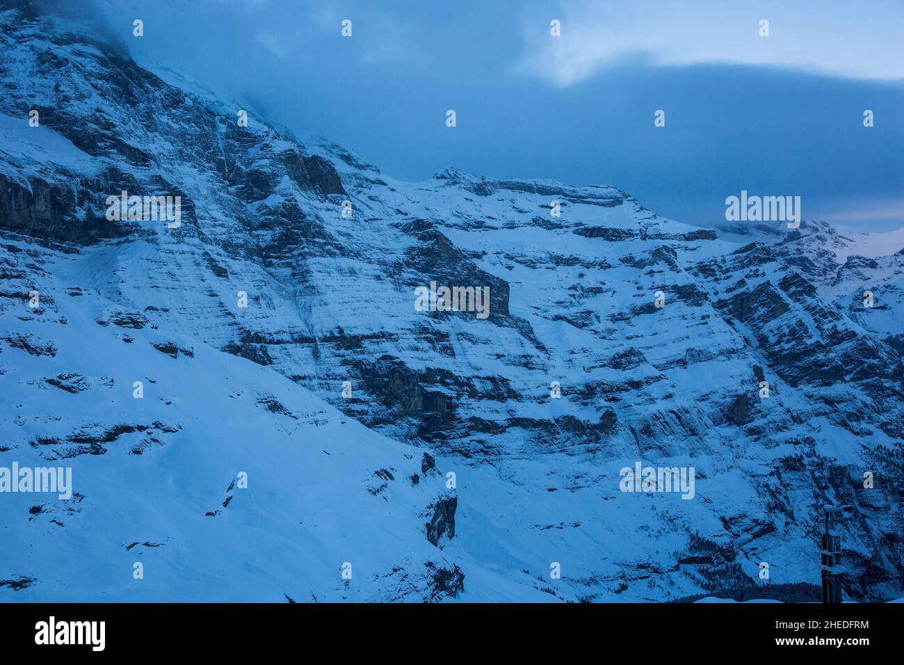 Jungfraujoch, Eiger, snow, Alps, Switzerland, mountains, Europe Stock ...