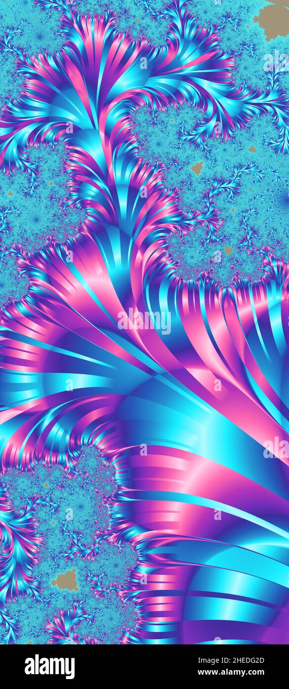 Abstract Computer generated Fractal design. A fractal is a never-ending ...