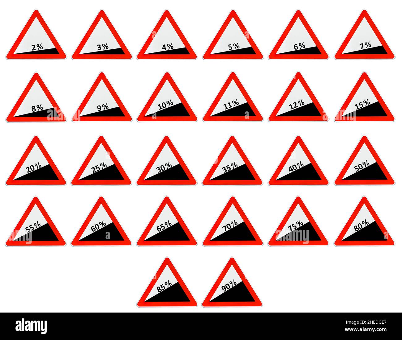 25 percent gradient sign hi-res stock photography and images - Alamy