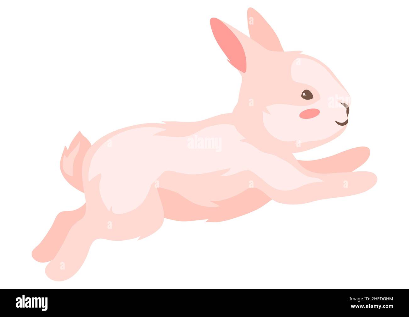 Cute Easter Bunny illustration. Cartoon rabbit character for design ...