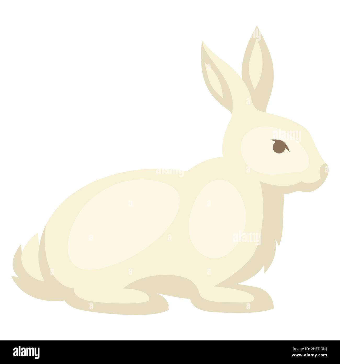 Cute Easter Bunny illustration. Cartoon rabbit character for design ...