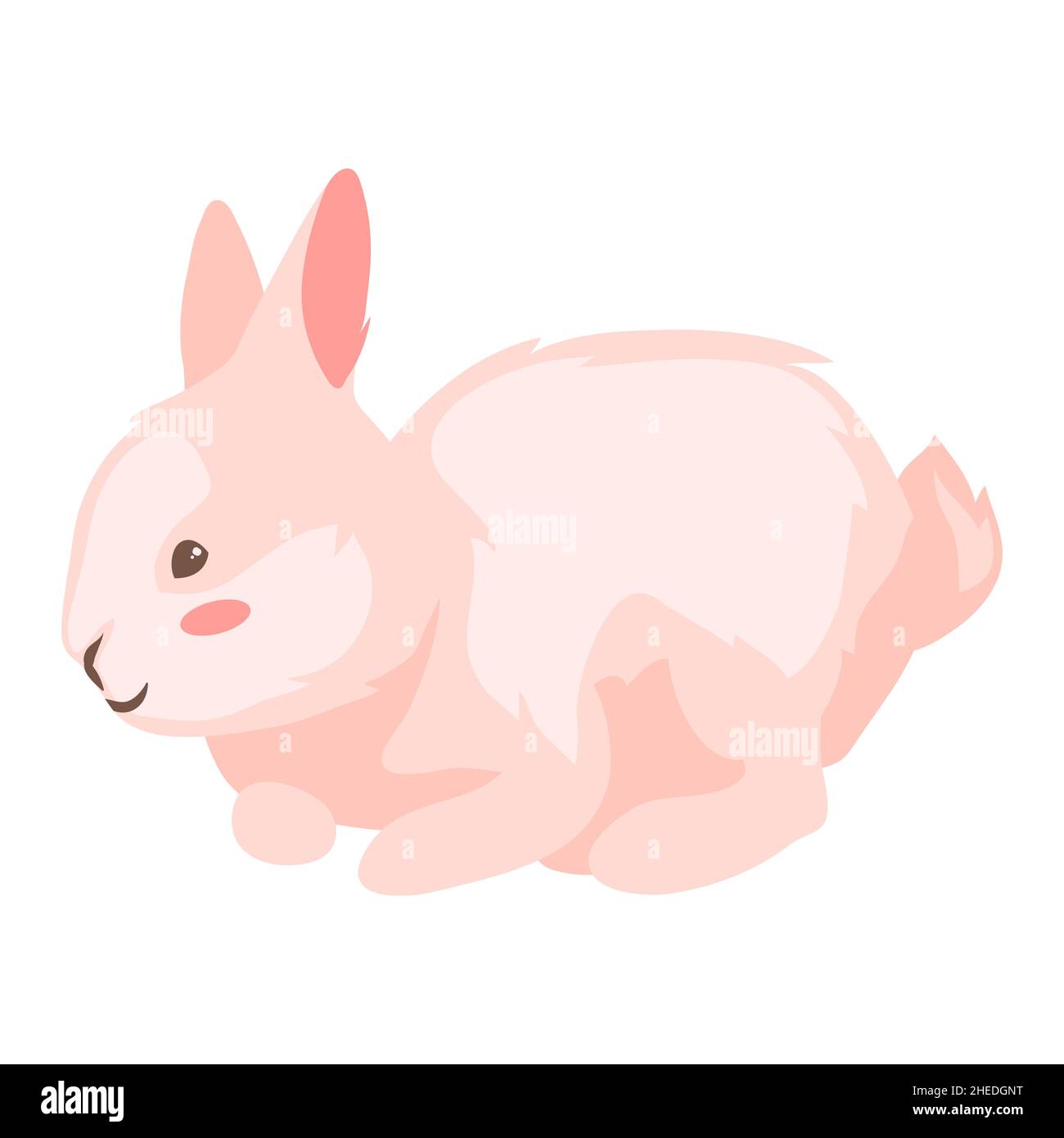 Cute Easter Bunny illustration. Cartoon rabbit character for design ...