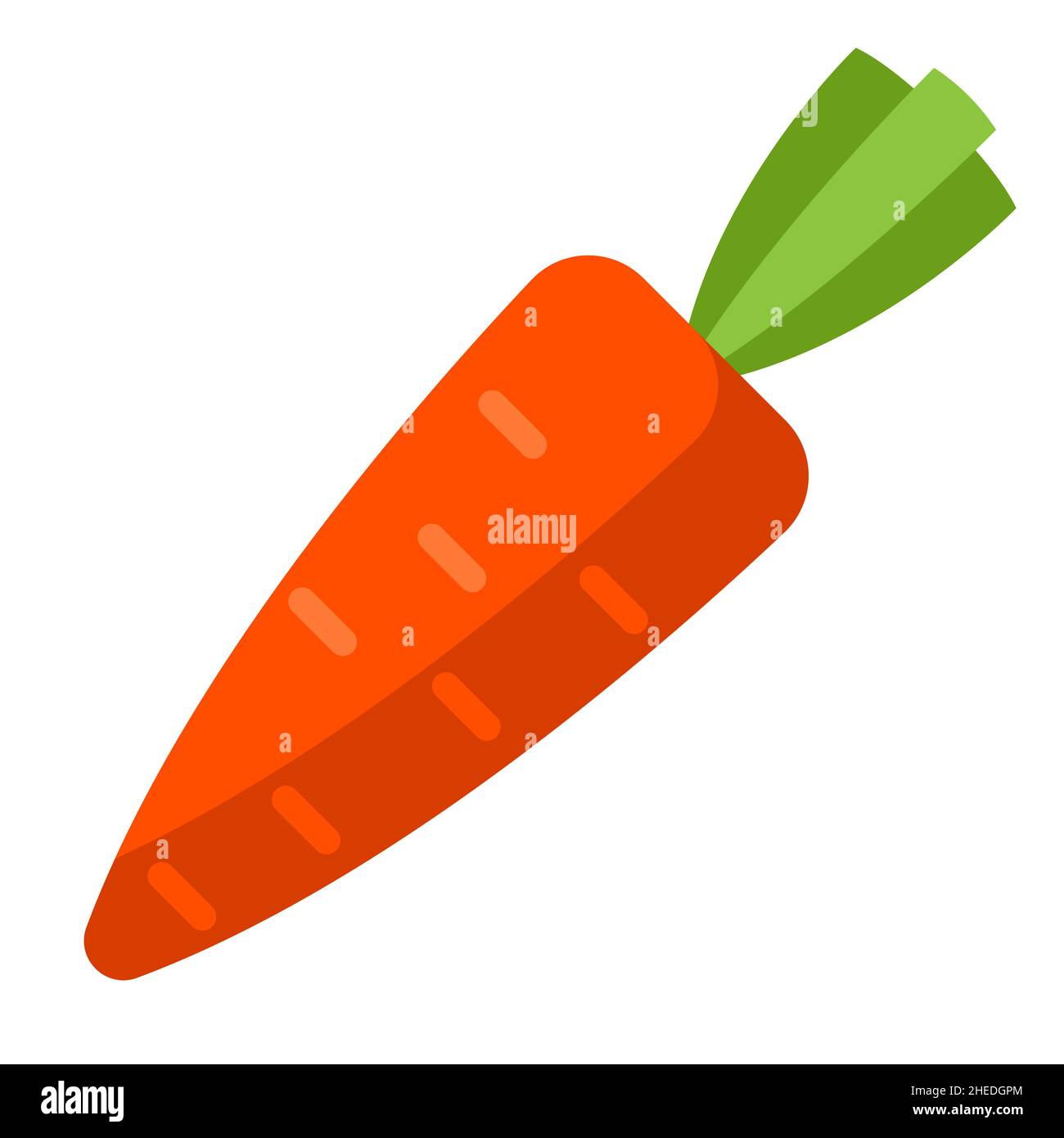 Illustration of stylized carrot. Vegetable icon. Food product Stock ...