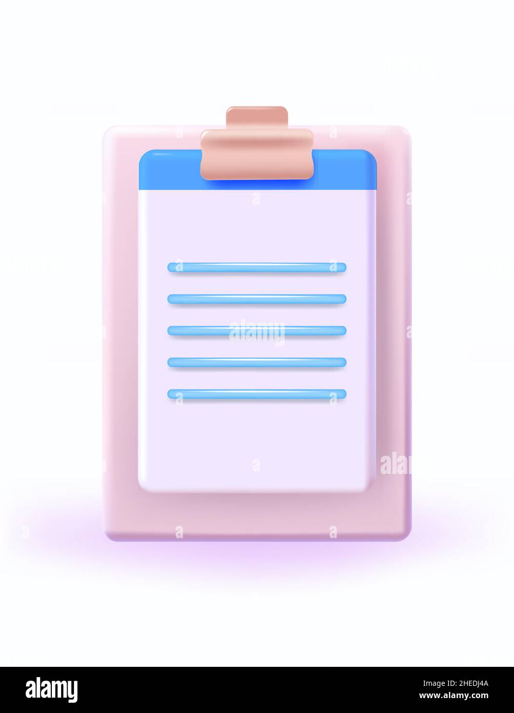 Assignment done icon. Clipboard, checklist symbol. 3d vector ...