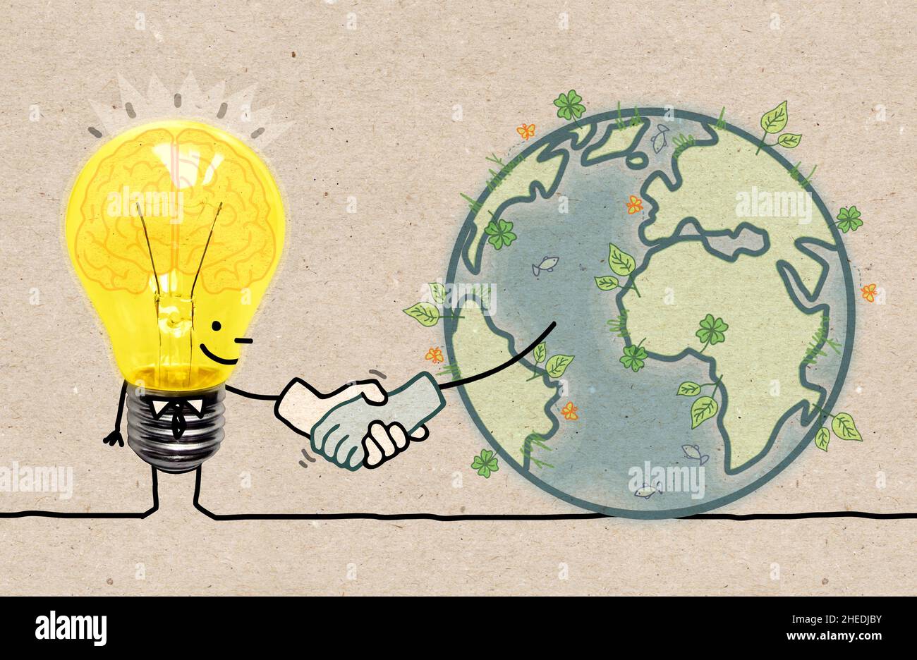 Cartoon Earth Shaking