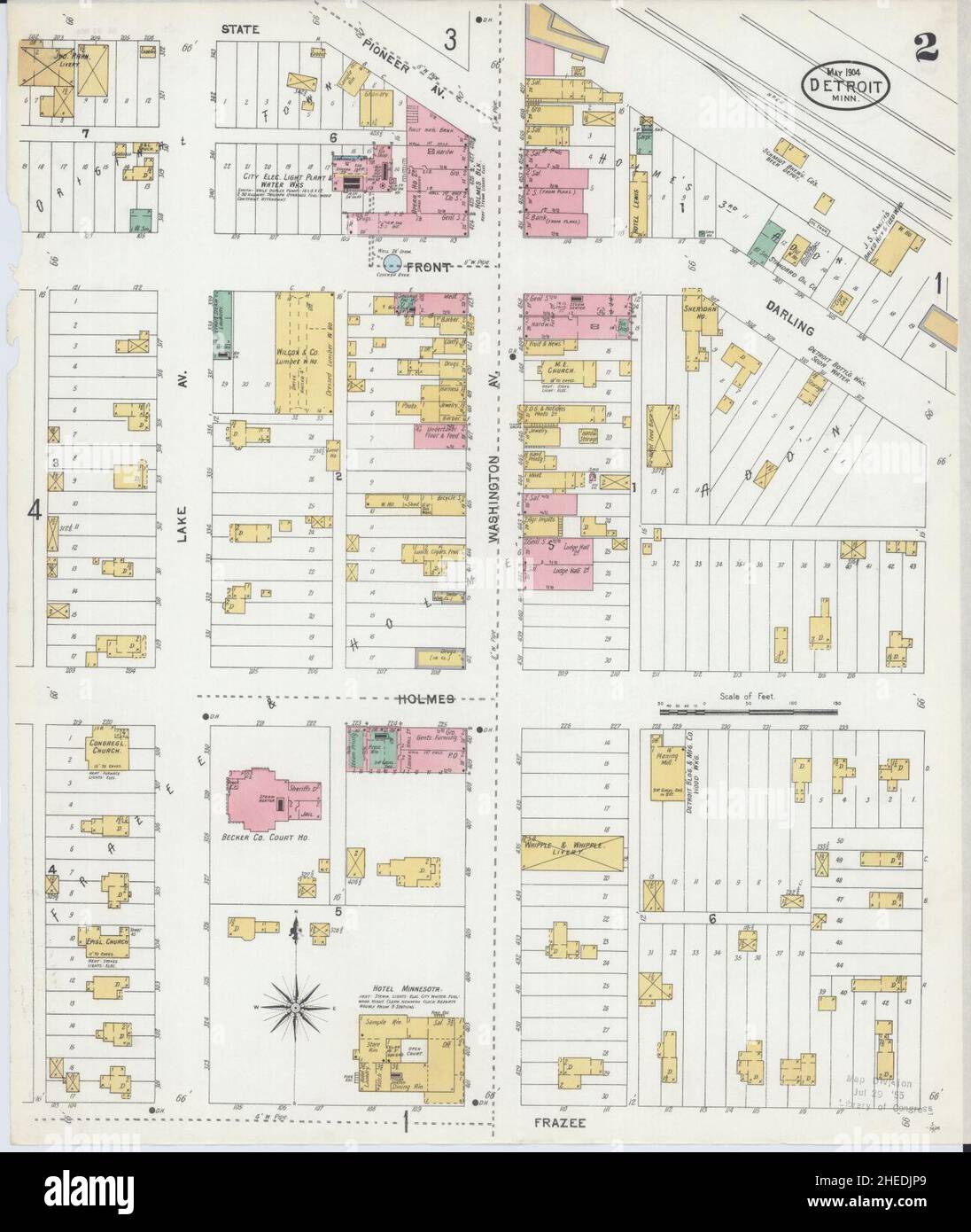 Map of becker minnesota hi-res stock photography and images - Alamy
