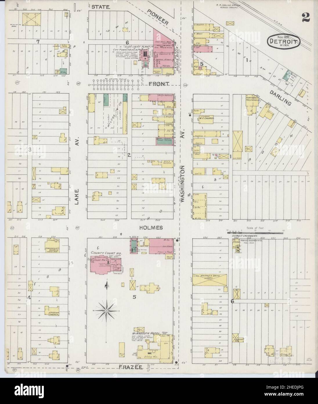 Becker county map hi-res stock photography and images - Alamy